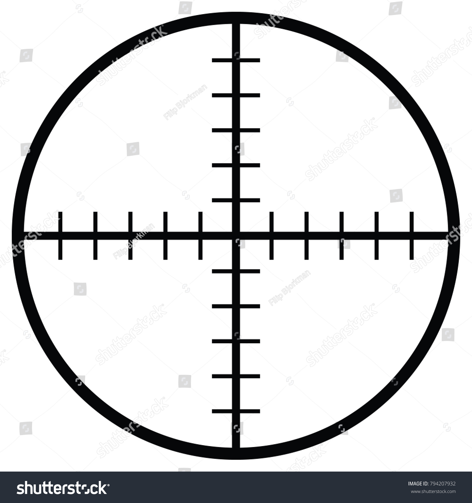 Vector Crosshair Sight Stock Vector (Royalty Free) 794207932