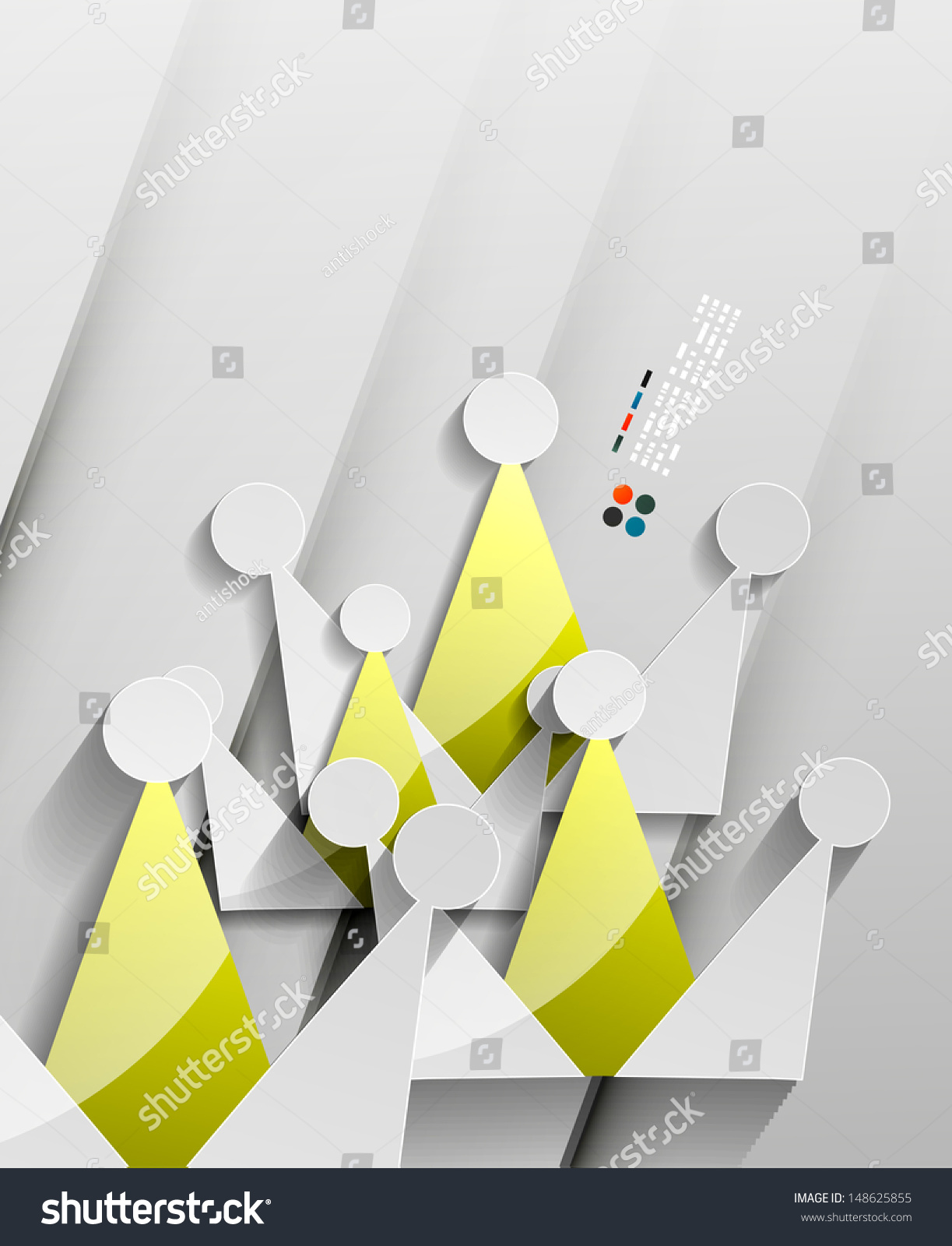 Vector Crown 3d Paper Modern Design Stock Vector (Royalty Free ...