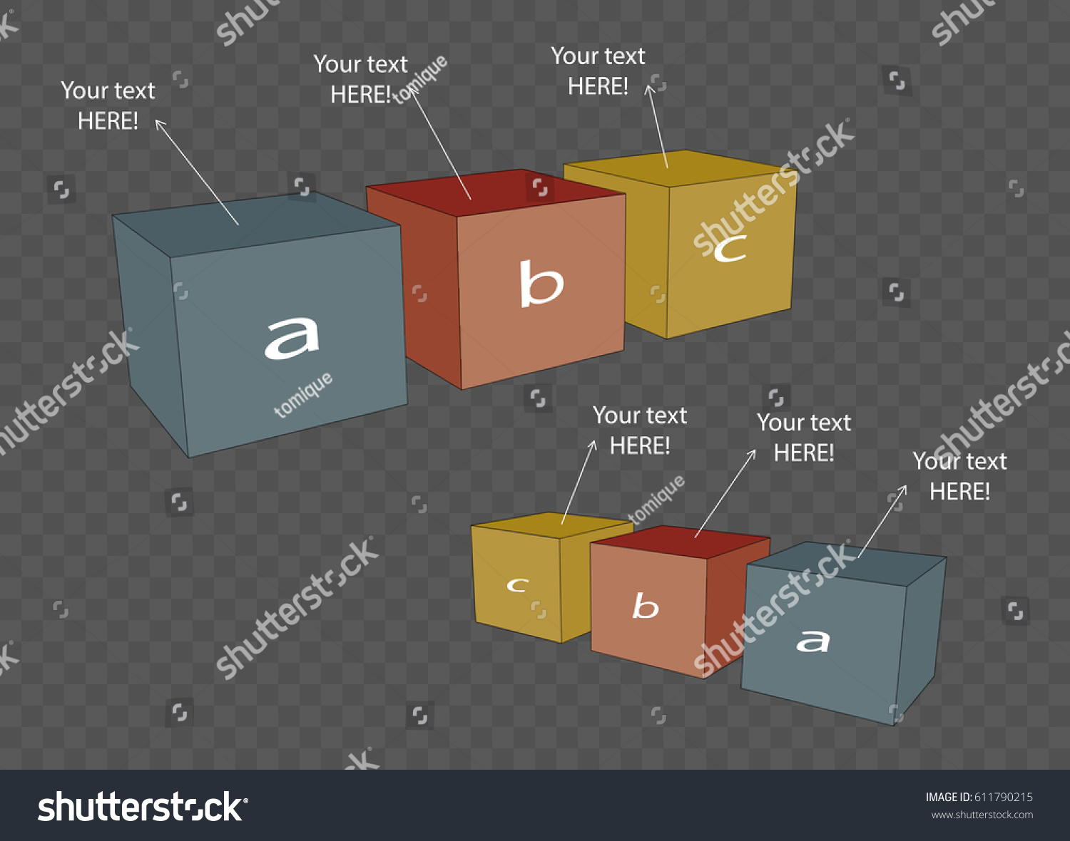 Vector Cube Template Infographic Web Design Stock Vector (Royalty Free ...