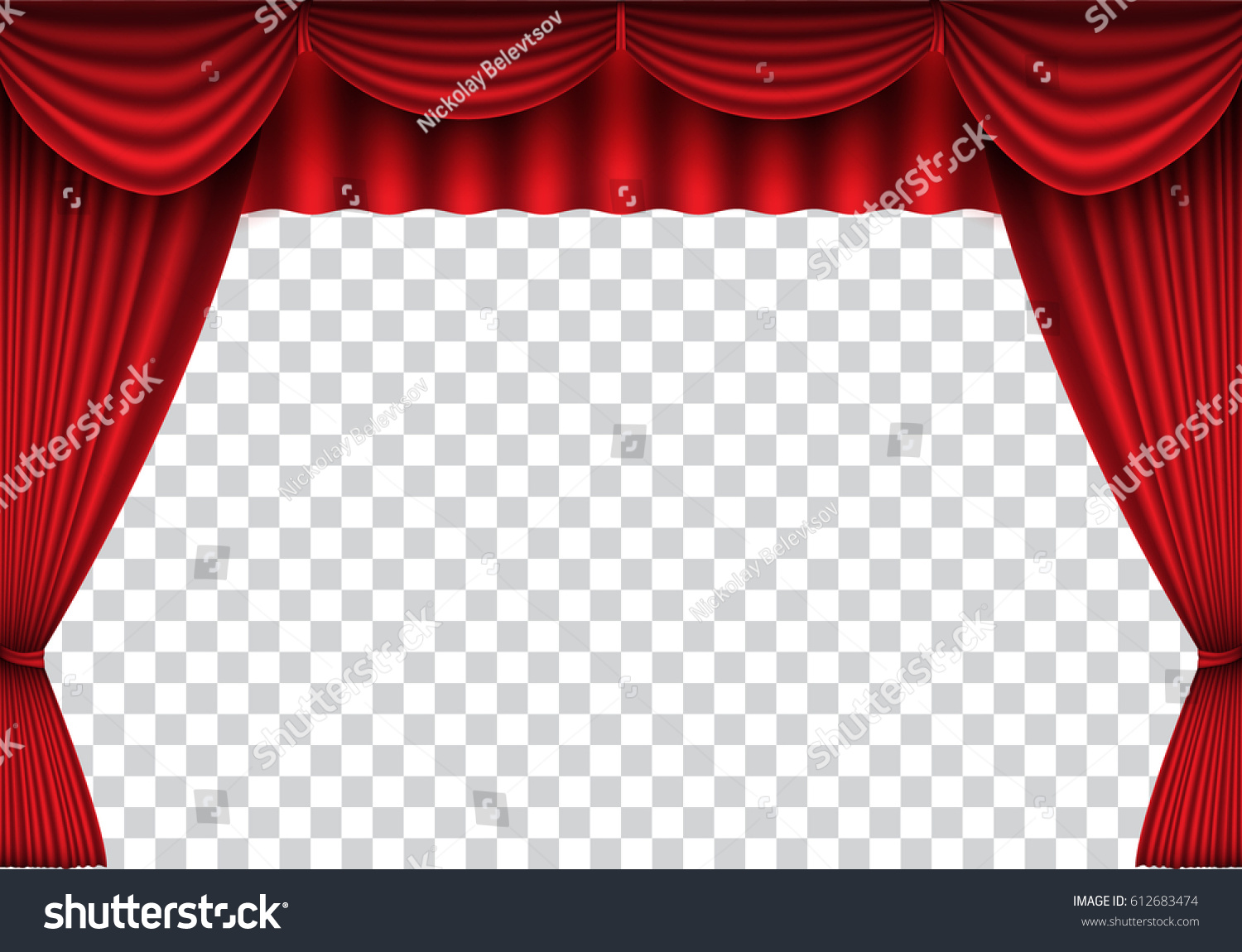 Vector Curtain On Transparent Background: Vector có sẵn (miễn phí bản ...