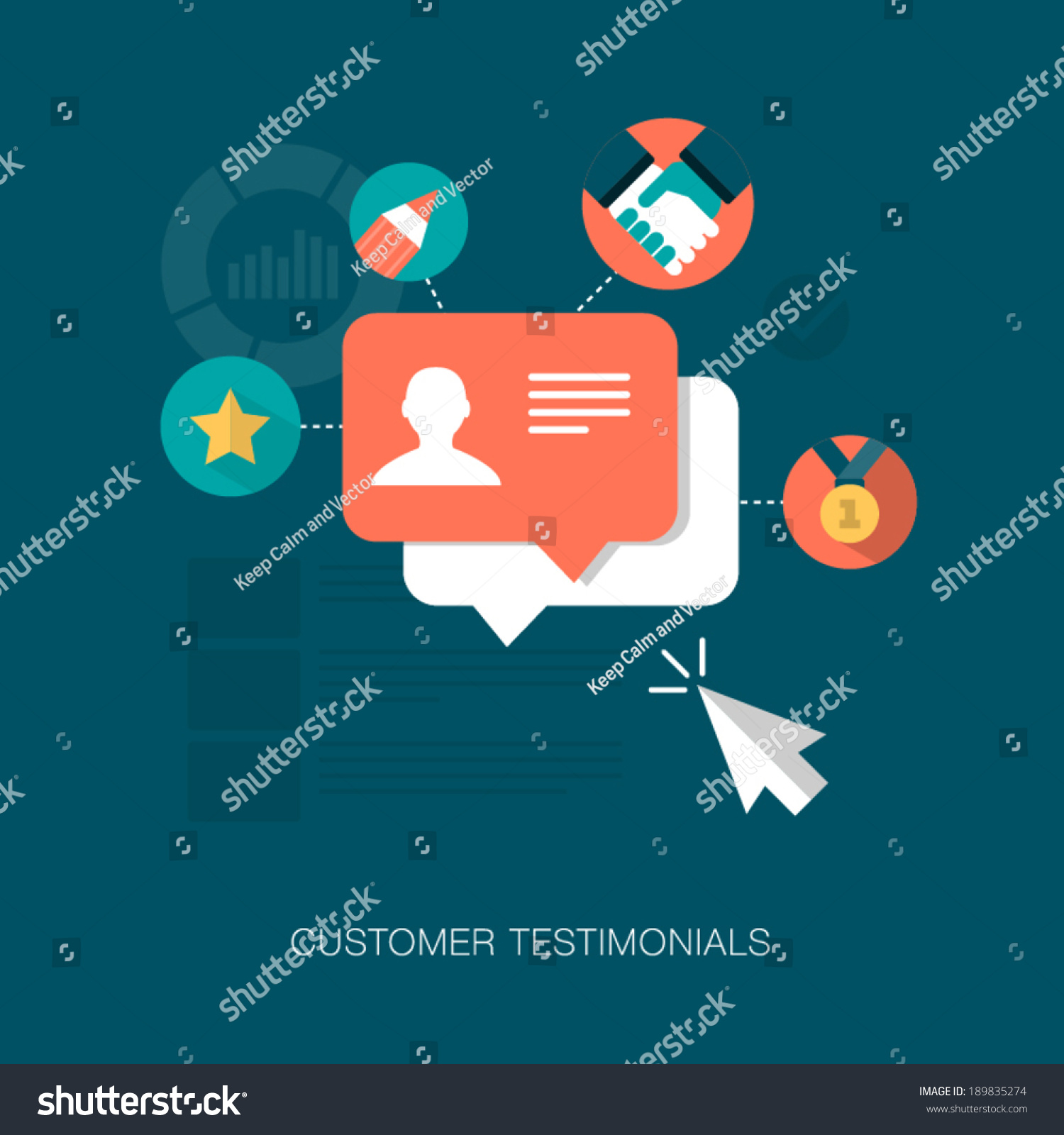 Vector Customer Testimonials Concept Illustration Stock Vector (Royalty ...