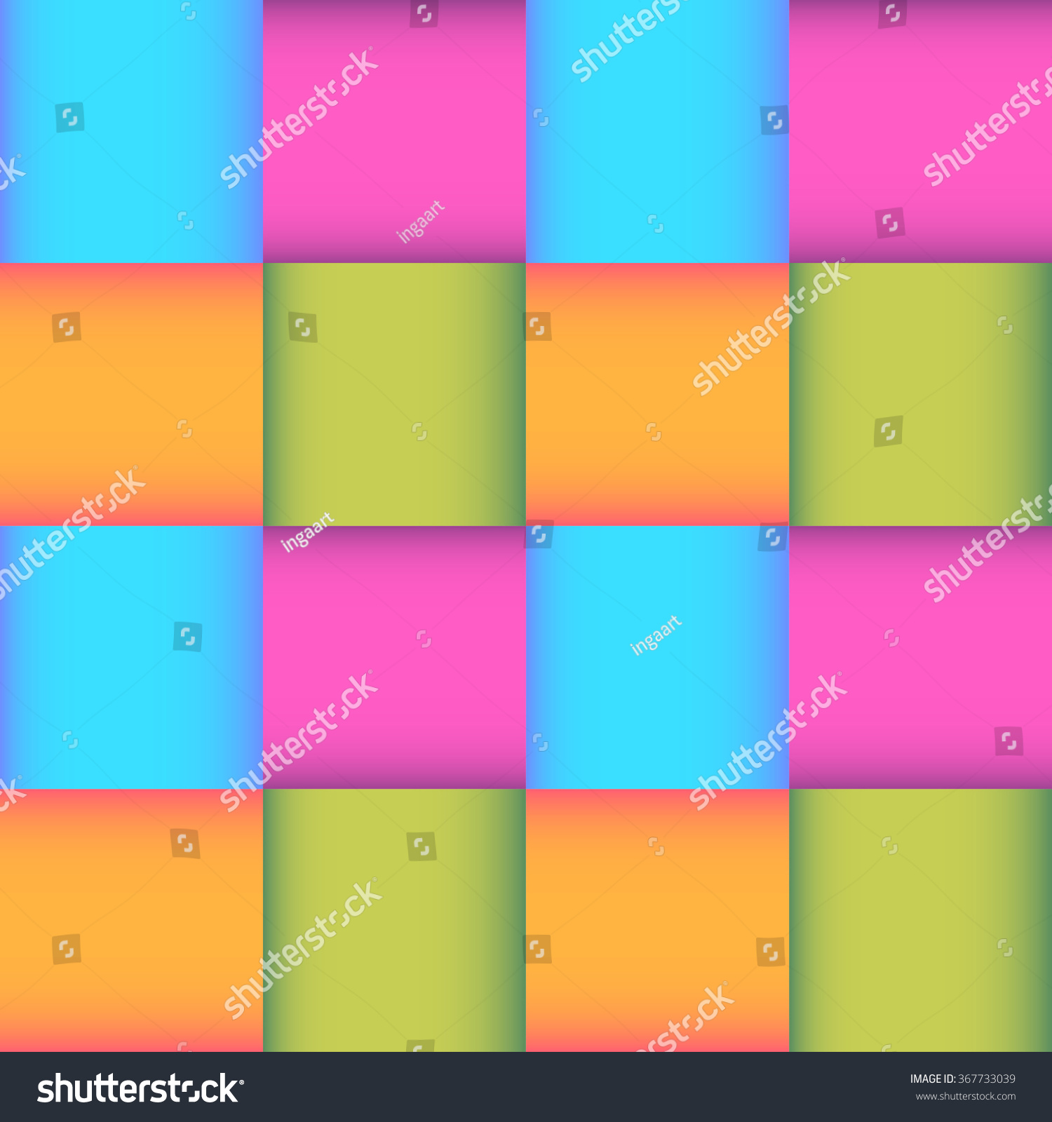 Vector Cute Abstract Squares Geometric Seamless Stock Vector 367733039 ...