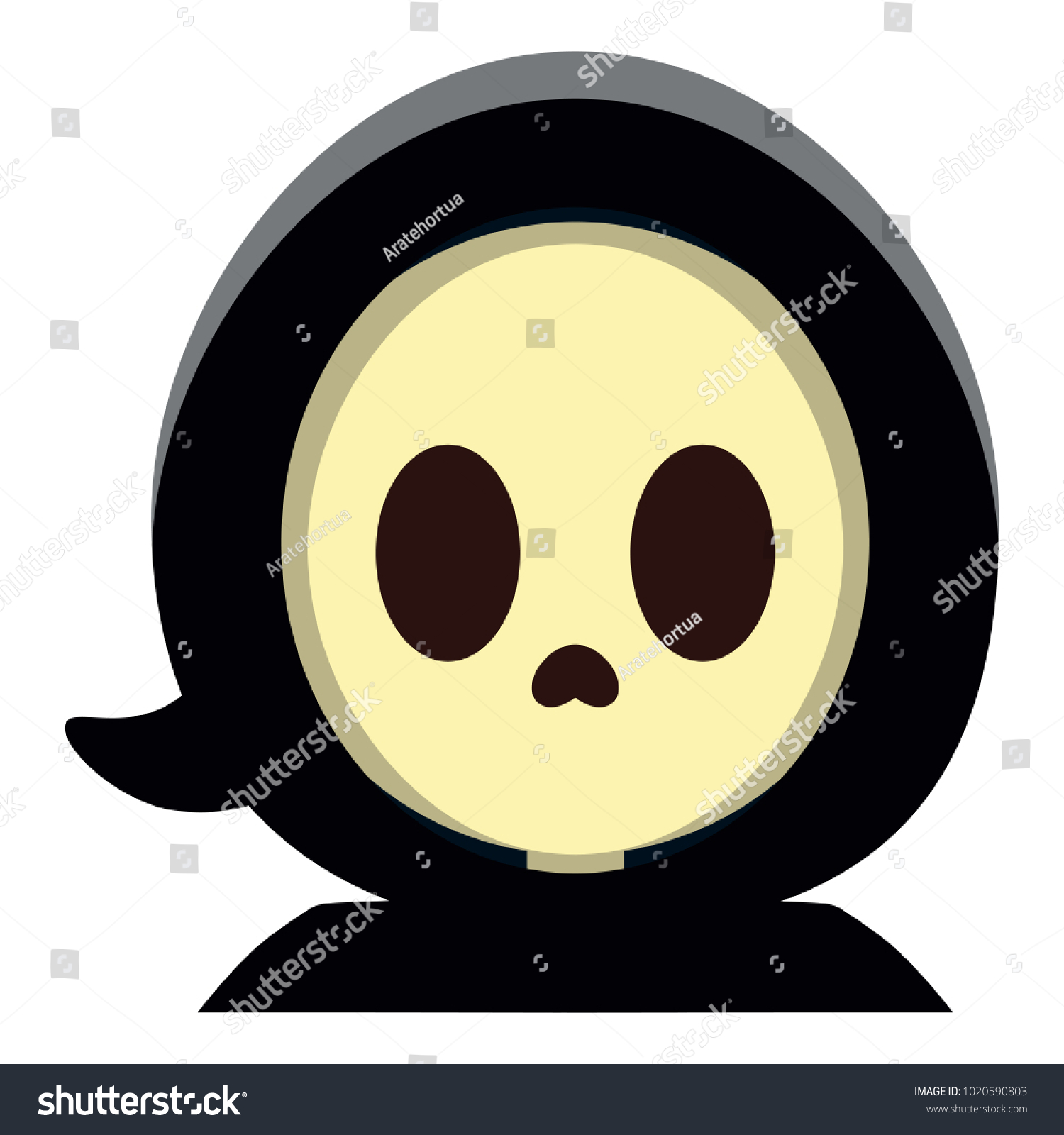 Vector Cute Death Colorful Isolated: vector de stock (libre de regalías ...