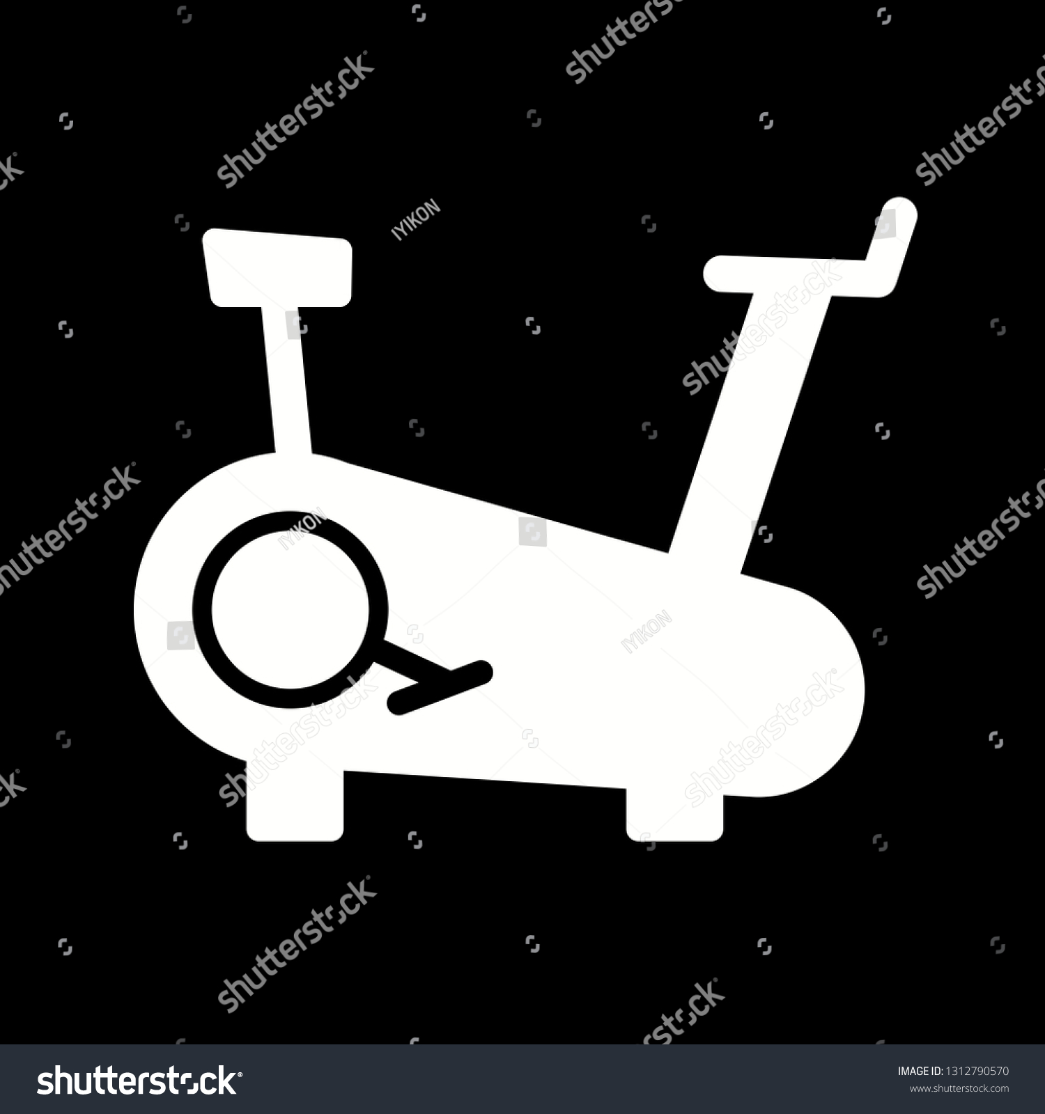 Vector Cycling Machine Icon Stock Vector (Royalty Free) 1312790570 ...