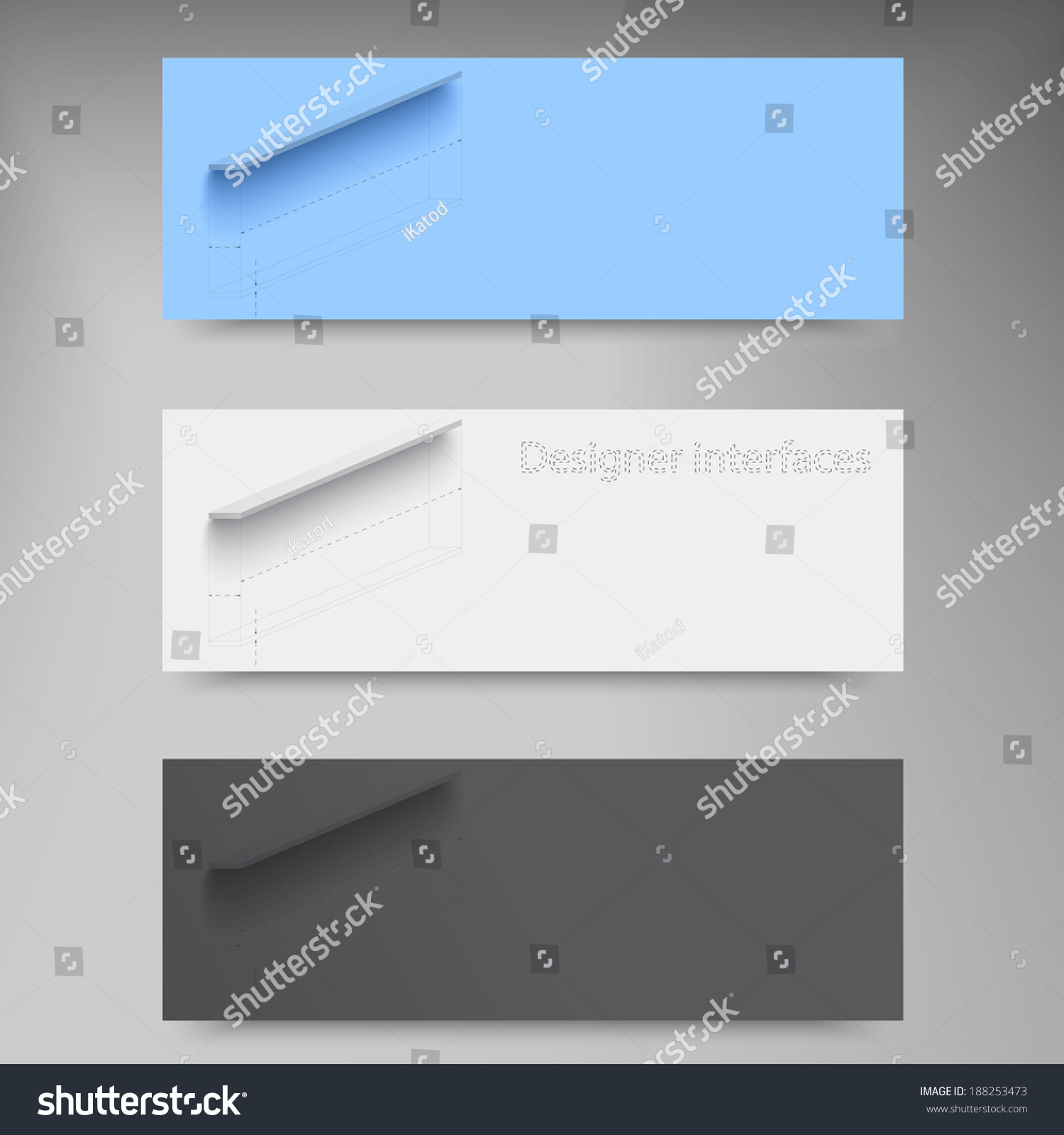 Vector 3d Plan Board Design Interface Stock Vector (Royalty Free ...