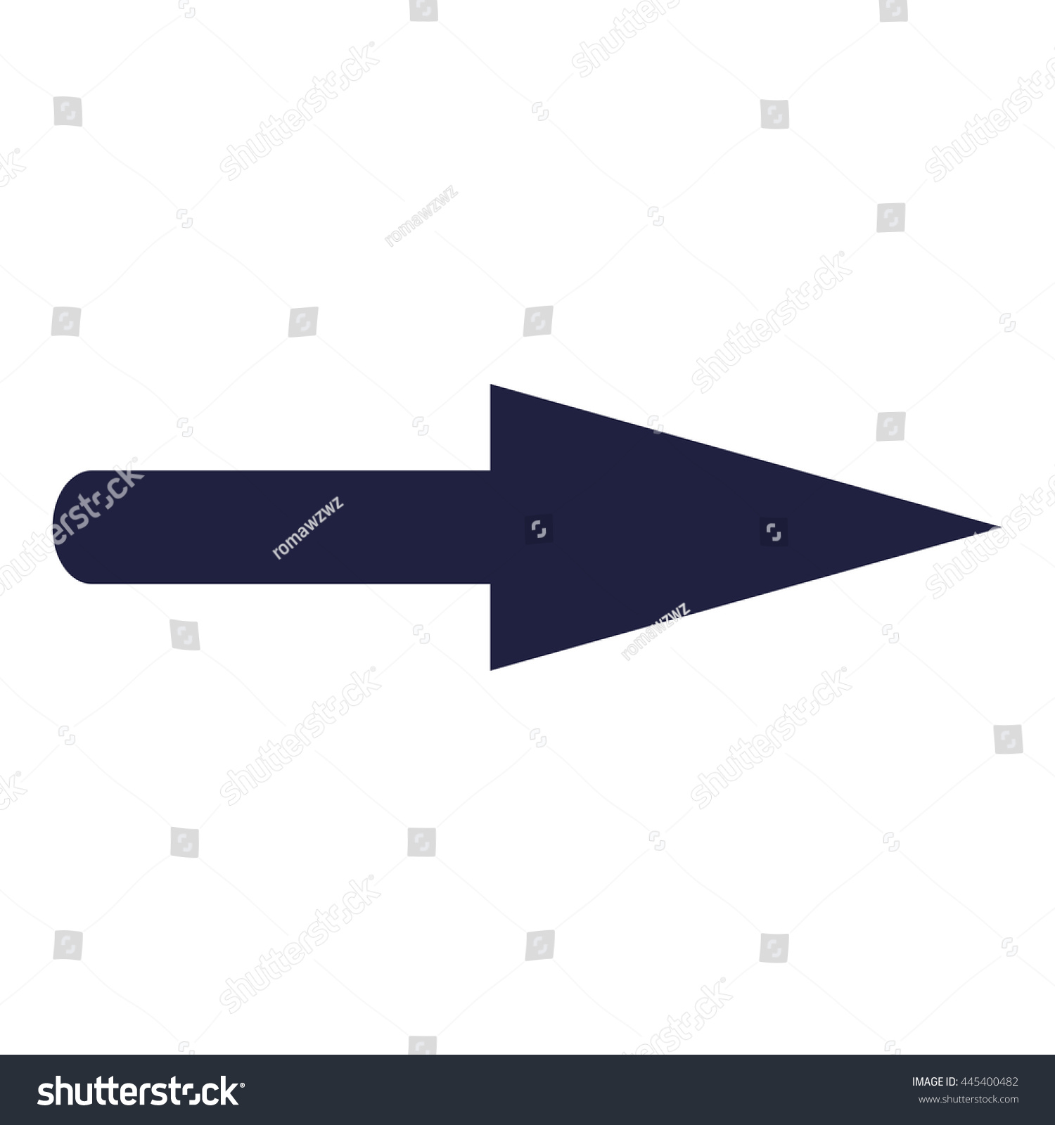 Vector Dark Blue Icon Arrow Icon Stock Vector (Royalty Free) 445400482 ...