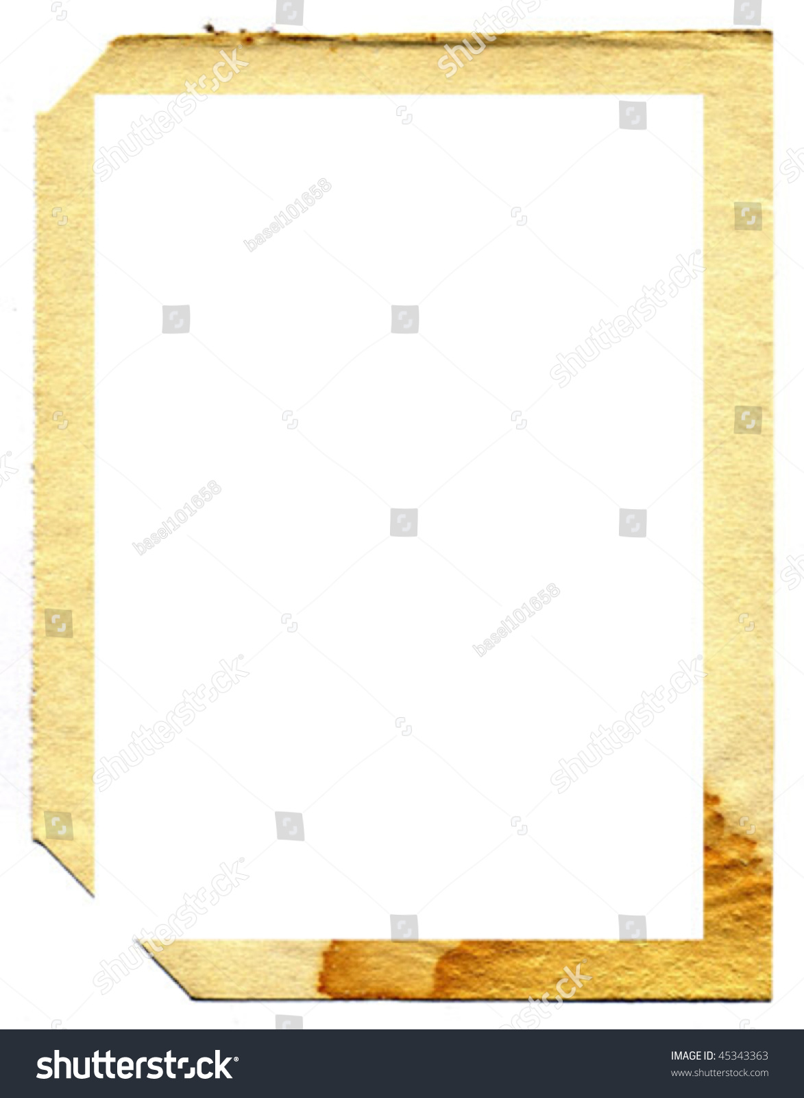 Vector Decorative Frame Old Paper Stock Vector (Royalty Free) 45343363