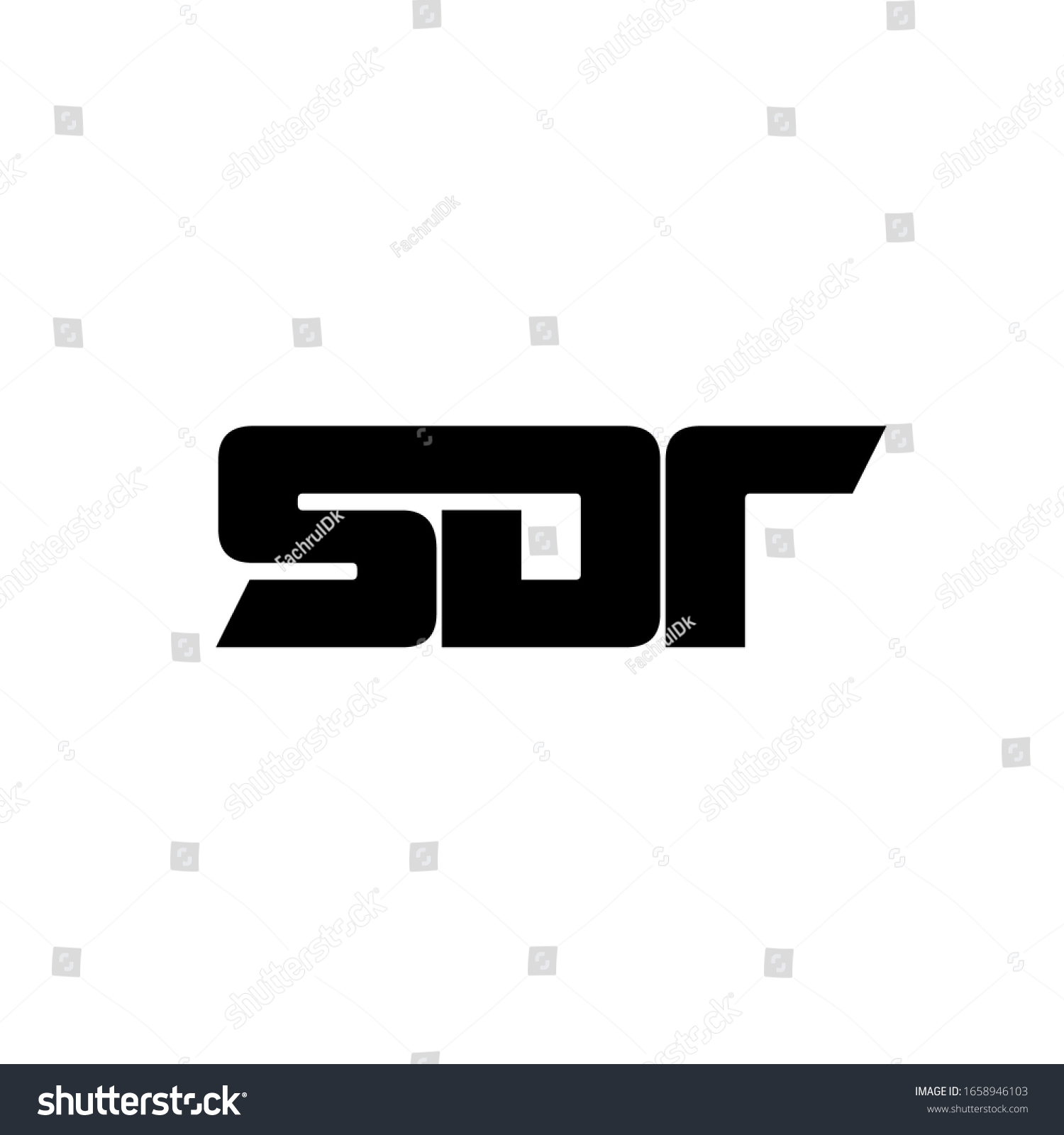Vector Design Brand Logo Sdr Stock Vector (Royalty Free) 1658946103
