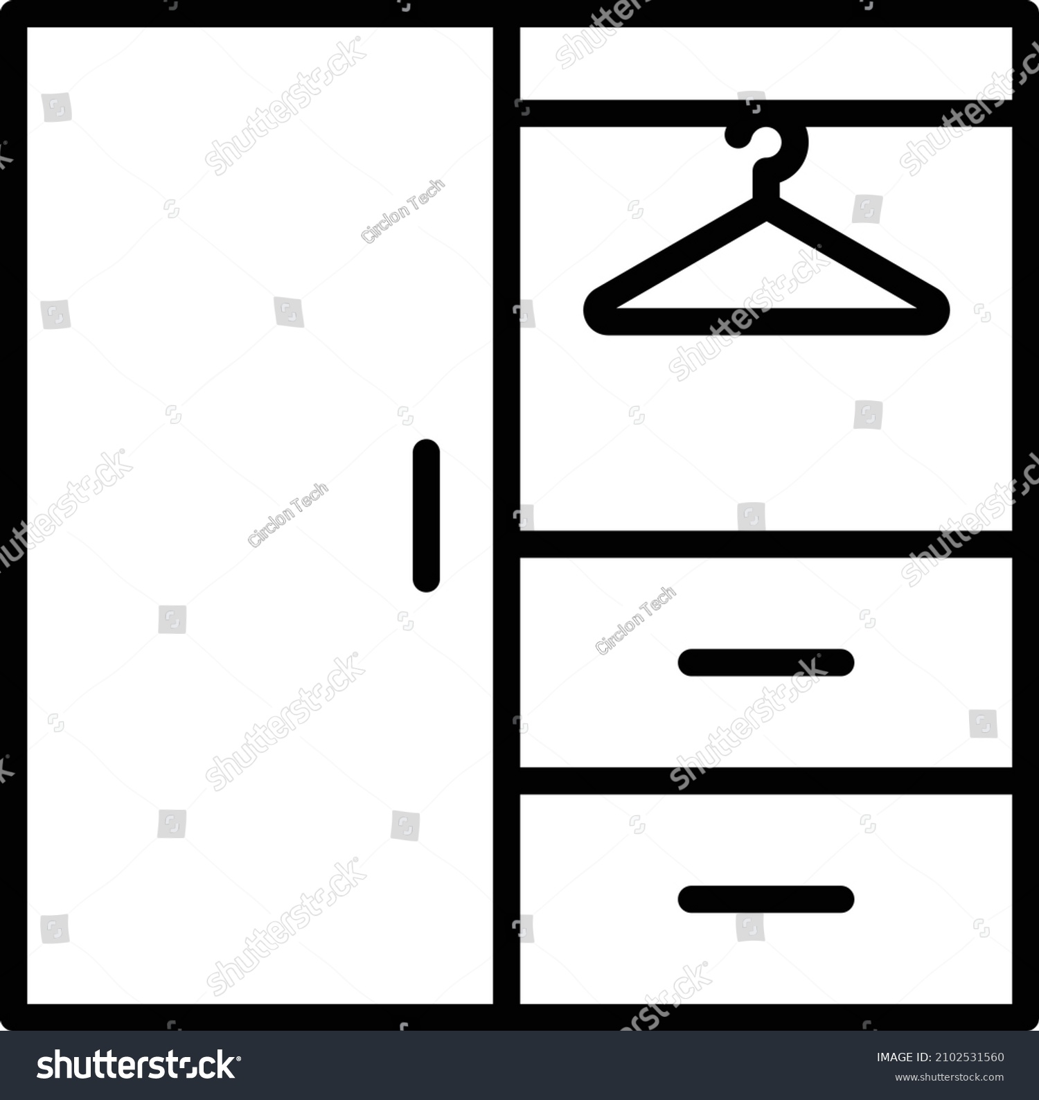 17 Icon garderobe Stock Illustrations, Images & Vectors | Shutterstock