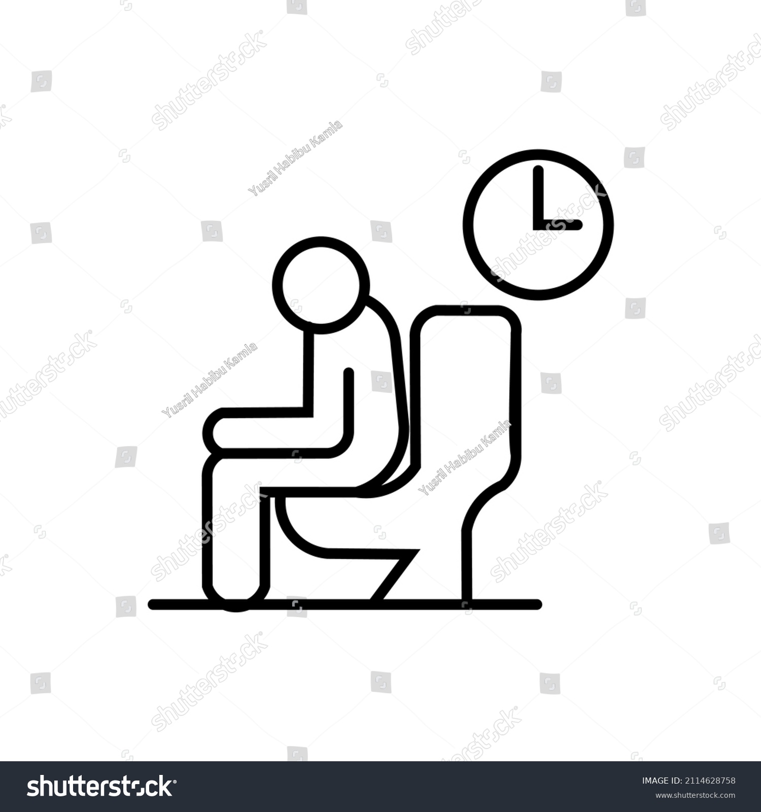 Vector Design Defecation Icon Symbol Stock Vector (Royalty Free) 2114628758