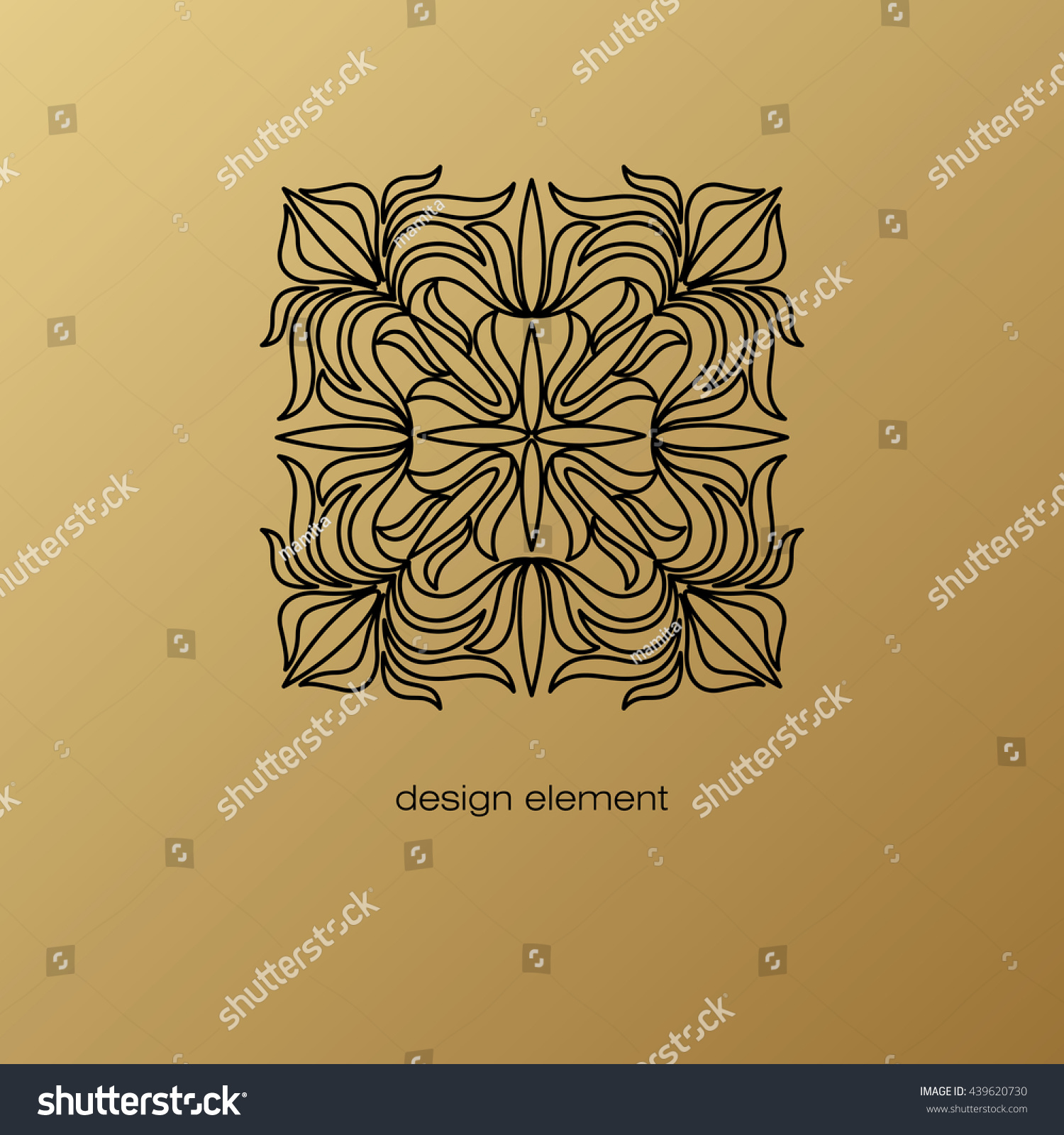 Vector Design Element Template Creating Logo Stock Vector (Royalty Free ...