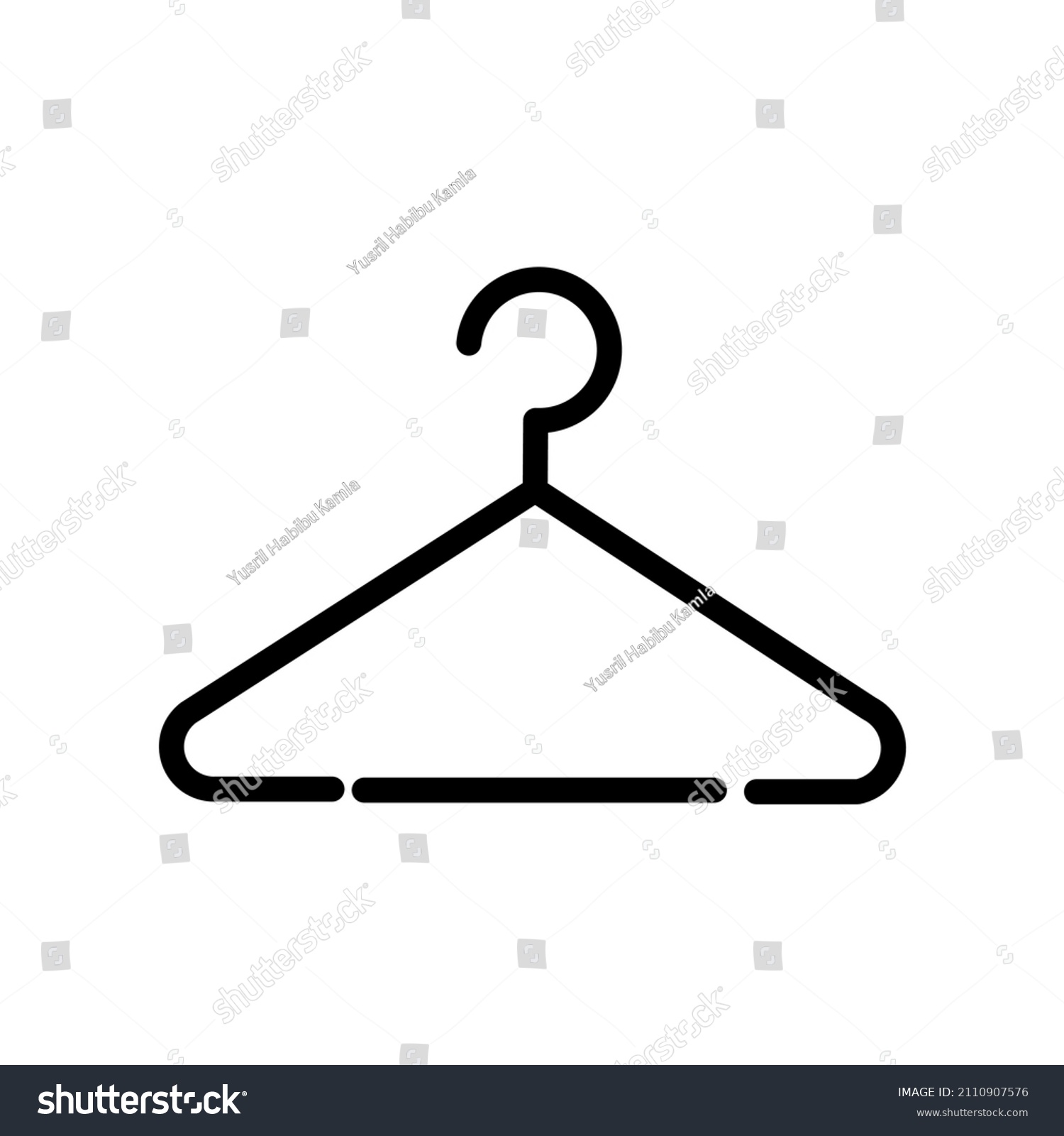 Vector Design Hanger Shape Symbol Stock Vector (Royalty Free ...