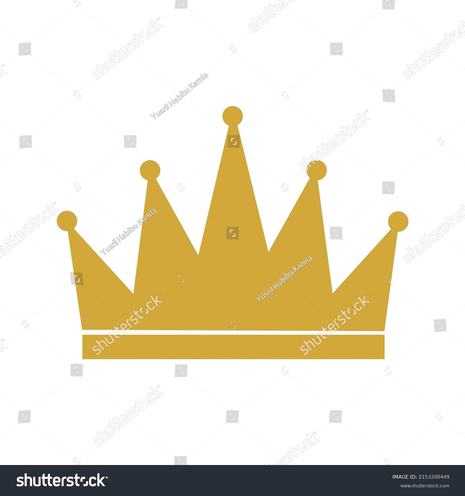 Vector Design King Queen Crown Shape Stock Vector (Royalty Free ...
