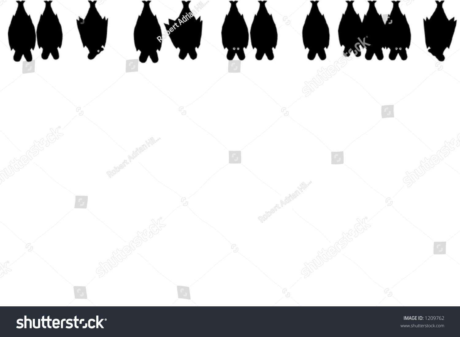 Vector Design Hanging Bats Stock Vector (Royalty Free) 1209762