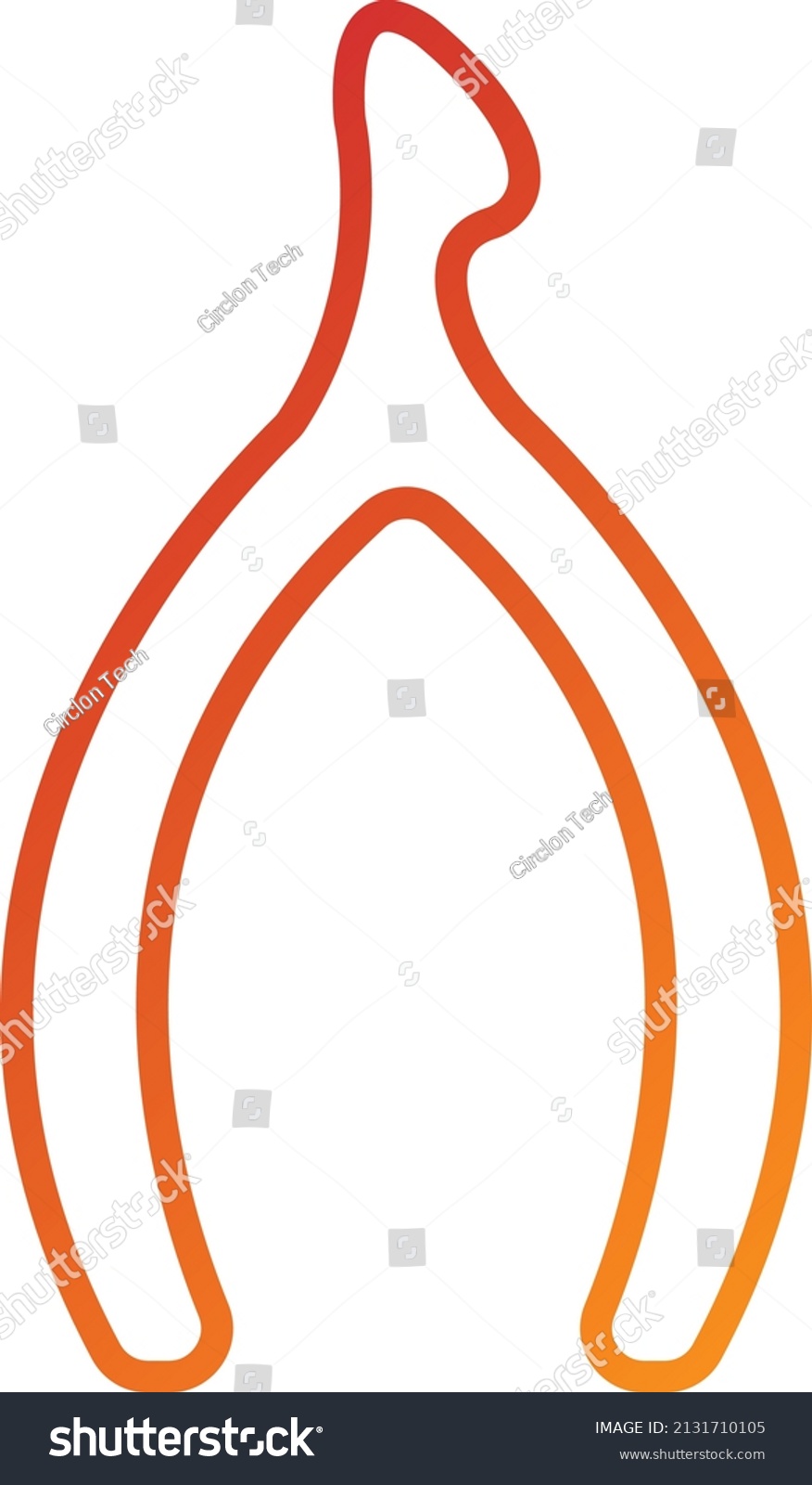 Vector Design Wishbone Icon Style Stock Vector (Royalty Free ...