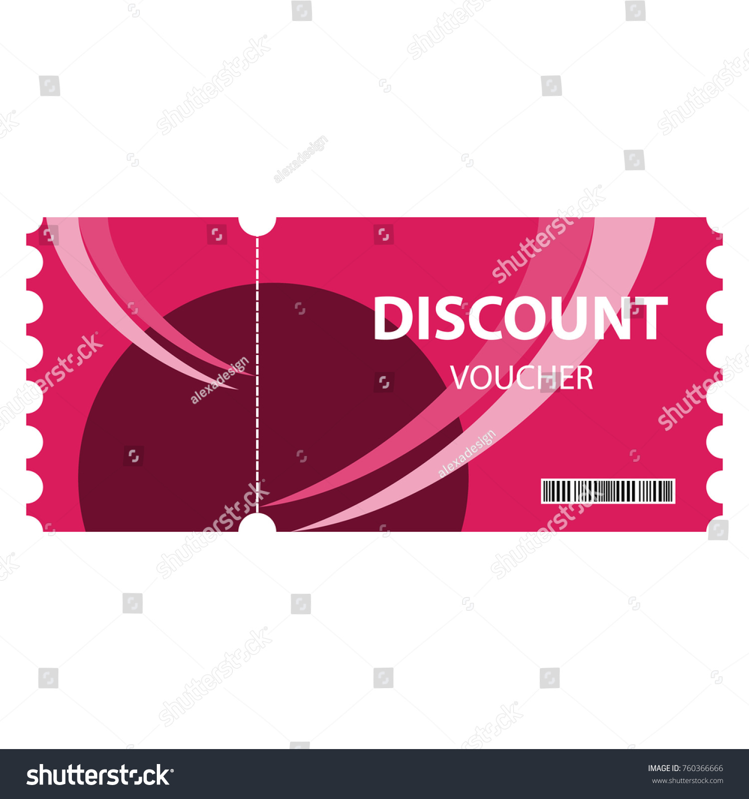 Vector Discount Voucher Background Design Stock Vector (Royalty Free ...