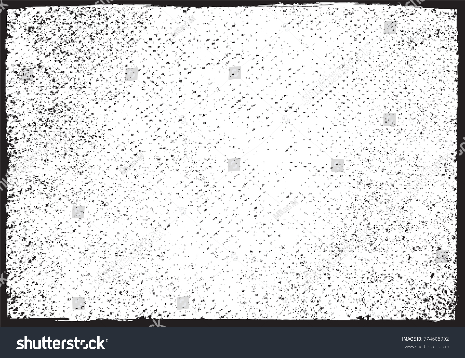 Vector Distress Backgroundgrunge Border Frame Overlay: เวกเตอร์สต็อก ...