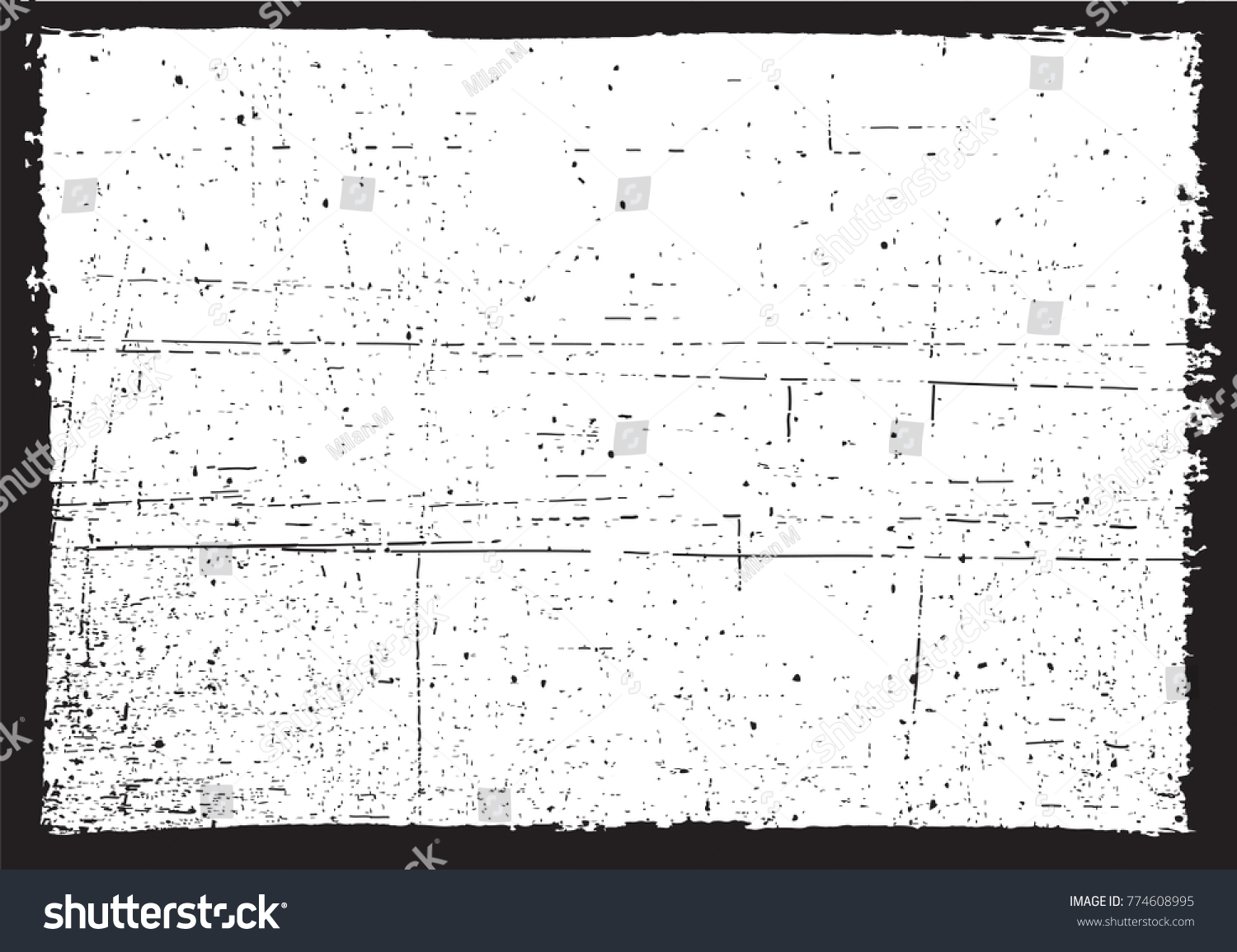 Vector Distress Backgroundgrunge Border Frame Overlay: เวกเตอร์สต็อก ...