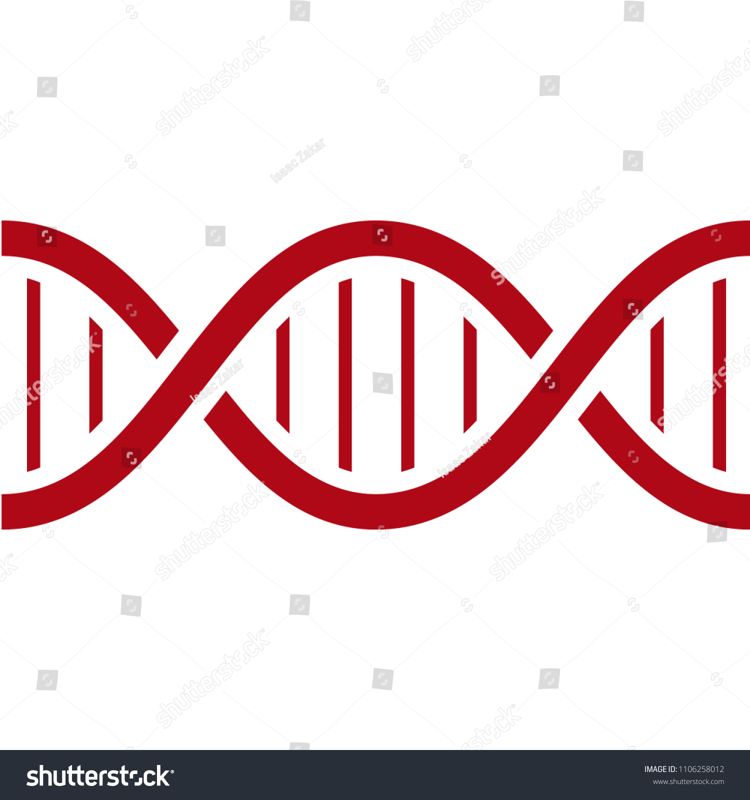 Vector Dna Double Helix Symbol Stock Vector (Royalty Free) 1106258012 ...