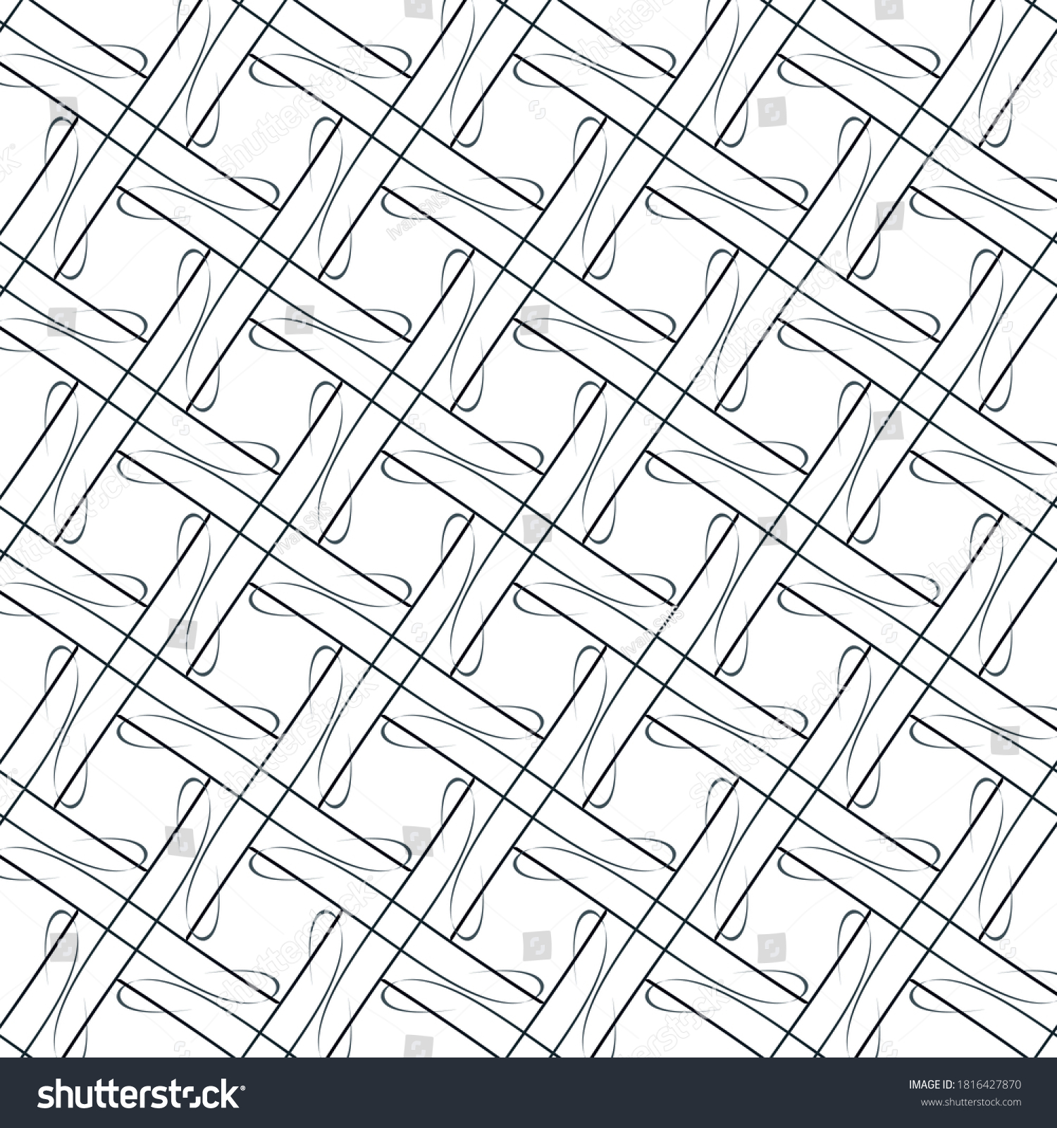 Vector Drawing Consisting Thin Linear Elements Stock Vector (Royalty ...