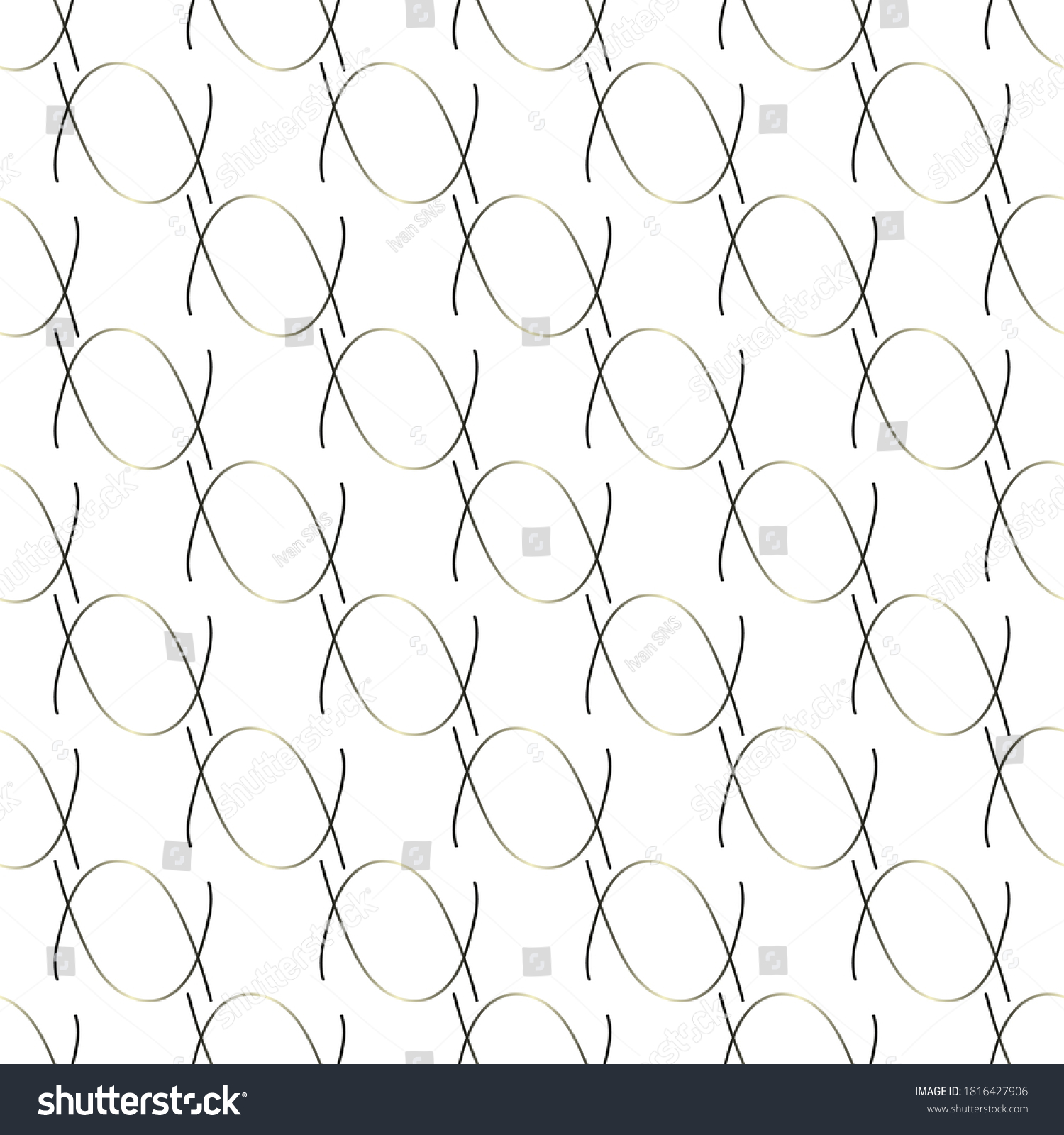 Vector Drawing Consisting Thin Linear Elements Stock Vector (Royalty ...