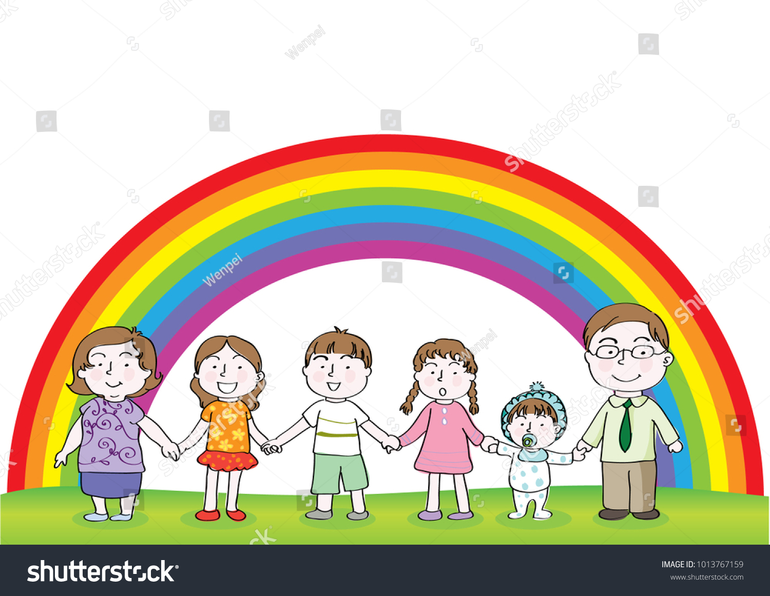 Vector Drawing Family Background: เวกเตอร์สต็อก (ปลอดค่าลิขสิทธิ์ ...
