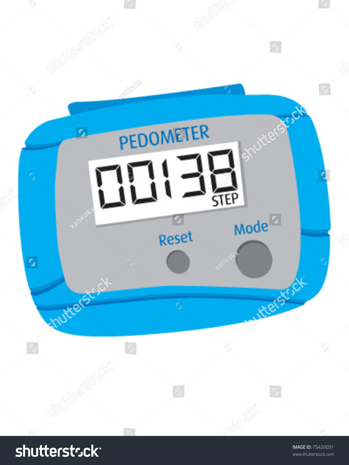 Vector Drawing Pedometer Stock Vector (Royalty Free) 75420031 ...