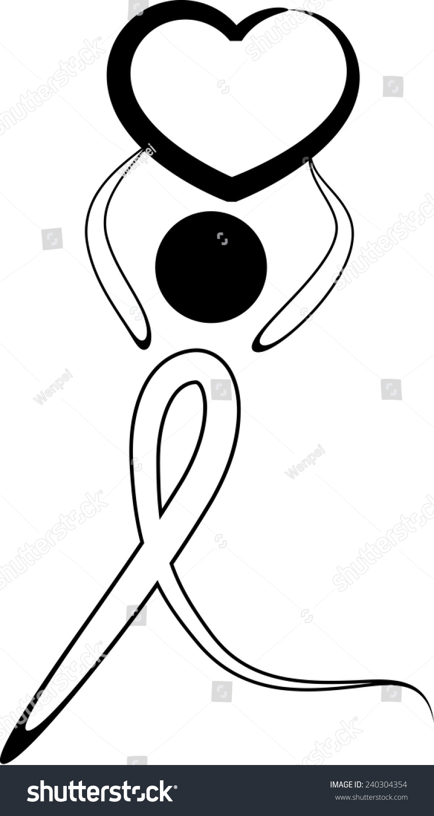 Vector Drawing People Icon Stock Vector (Royalty Free) 240304354