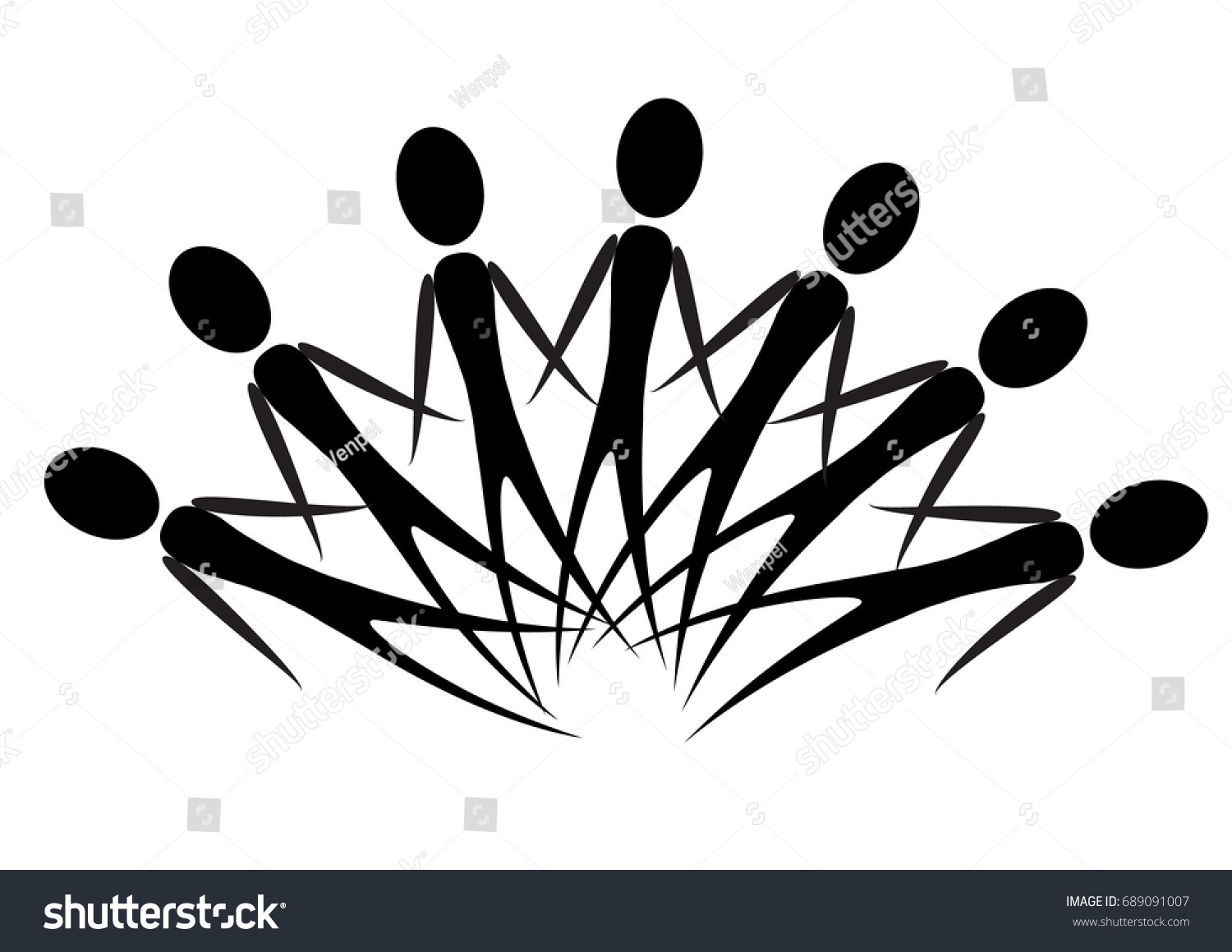 Vector Drawing People Icon Sign: เวกเตอร์สต็อก (ปลอดค่าลิขสิทธิ์ ...