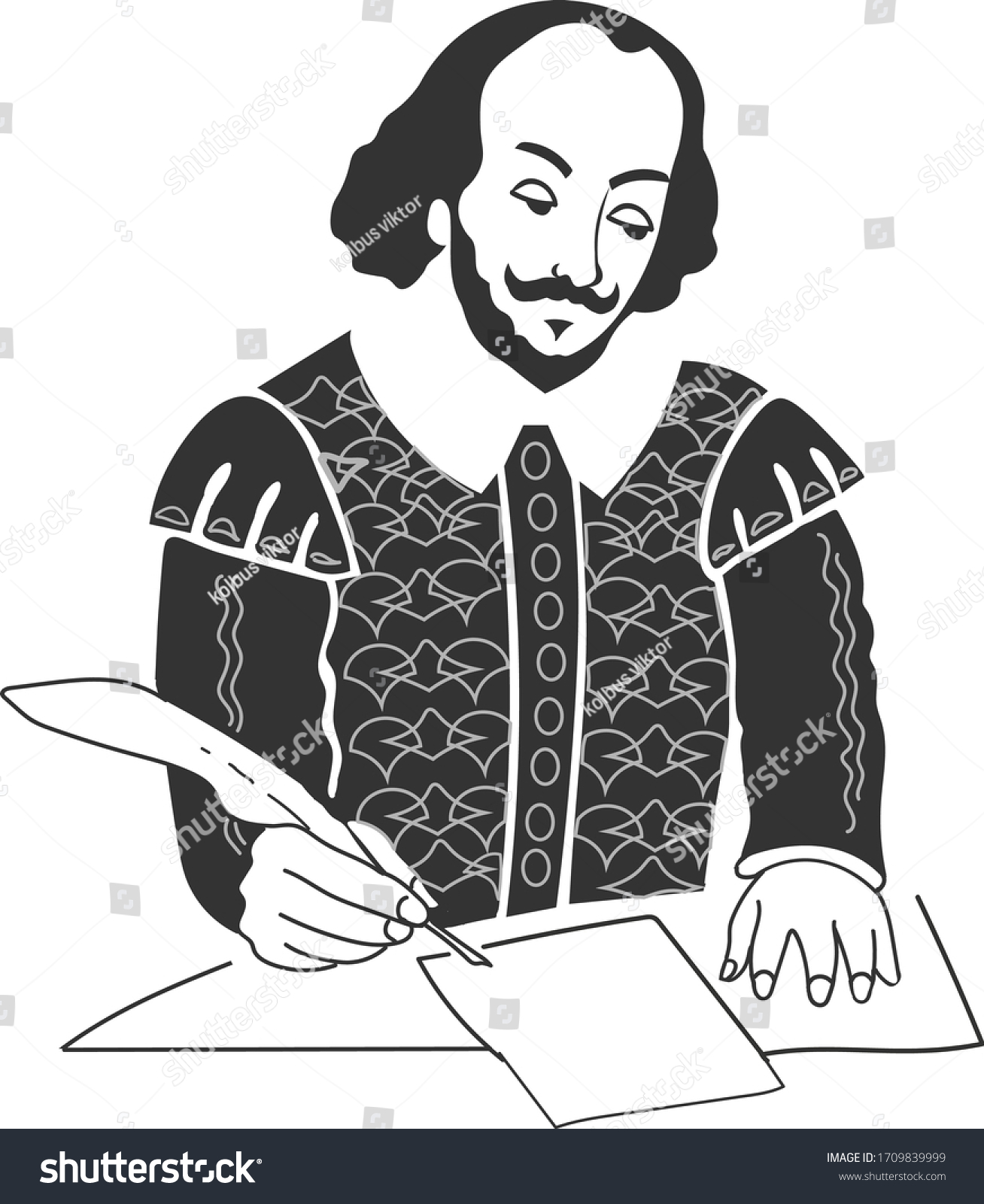 787 Shakespeare writing Images, Stock Photos & Vectors | Shutterstock