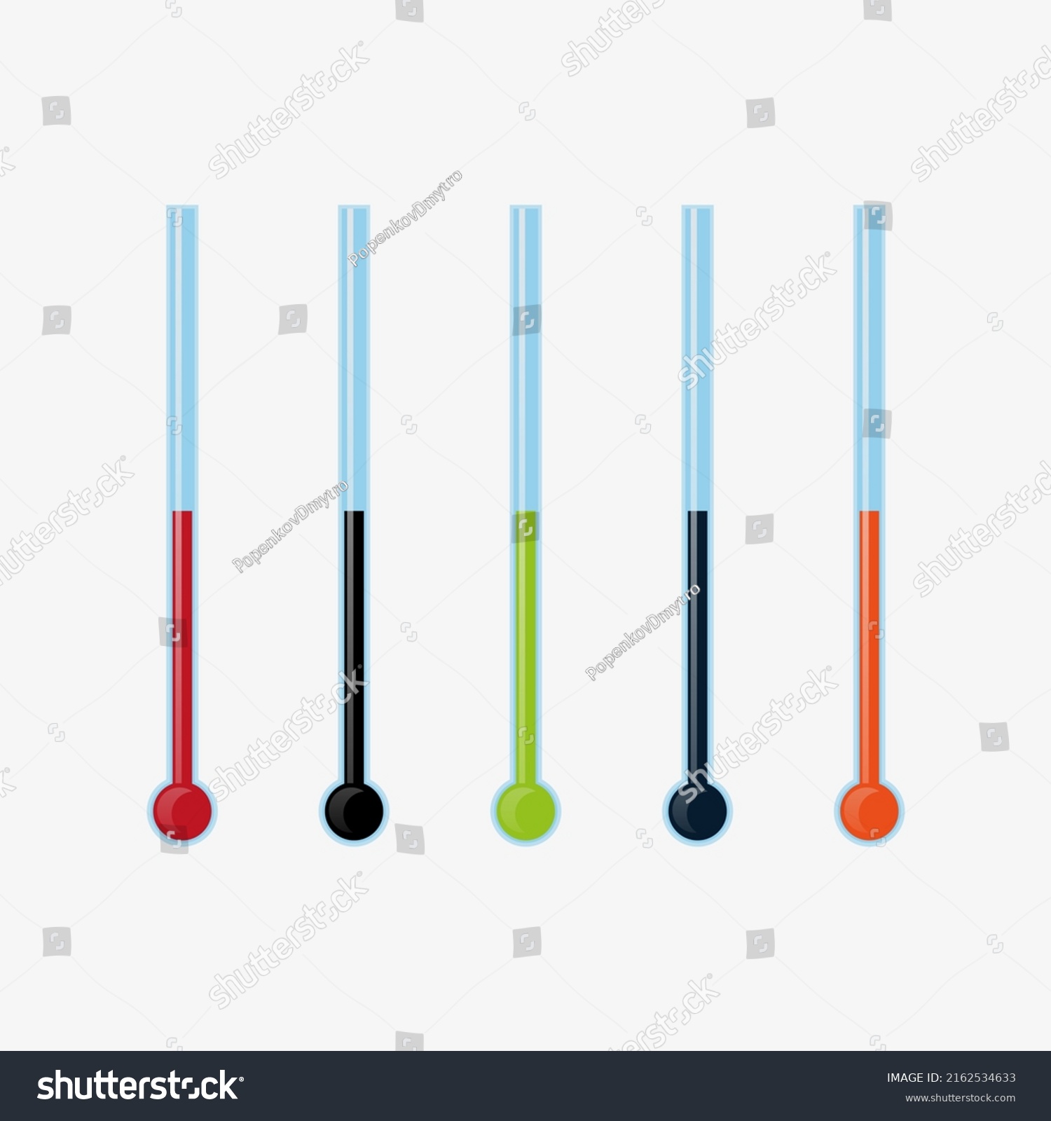 Vector Drawing Test Tubes Colorful Flat Stock Vector (Royalty Free ...