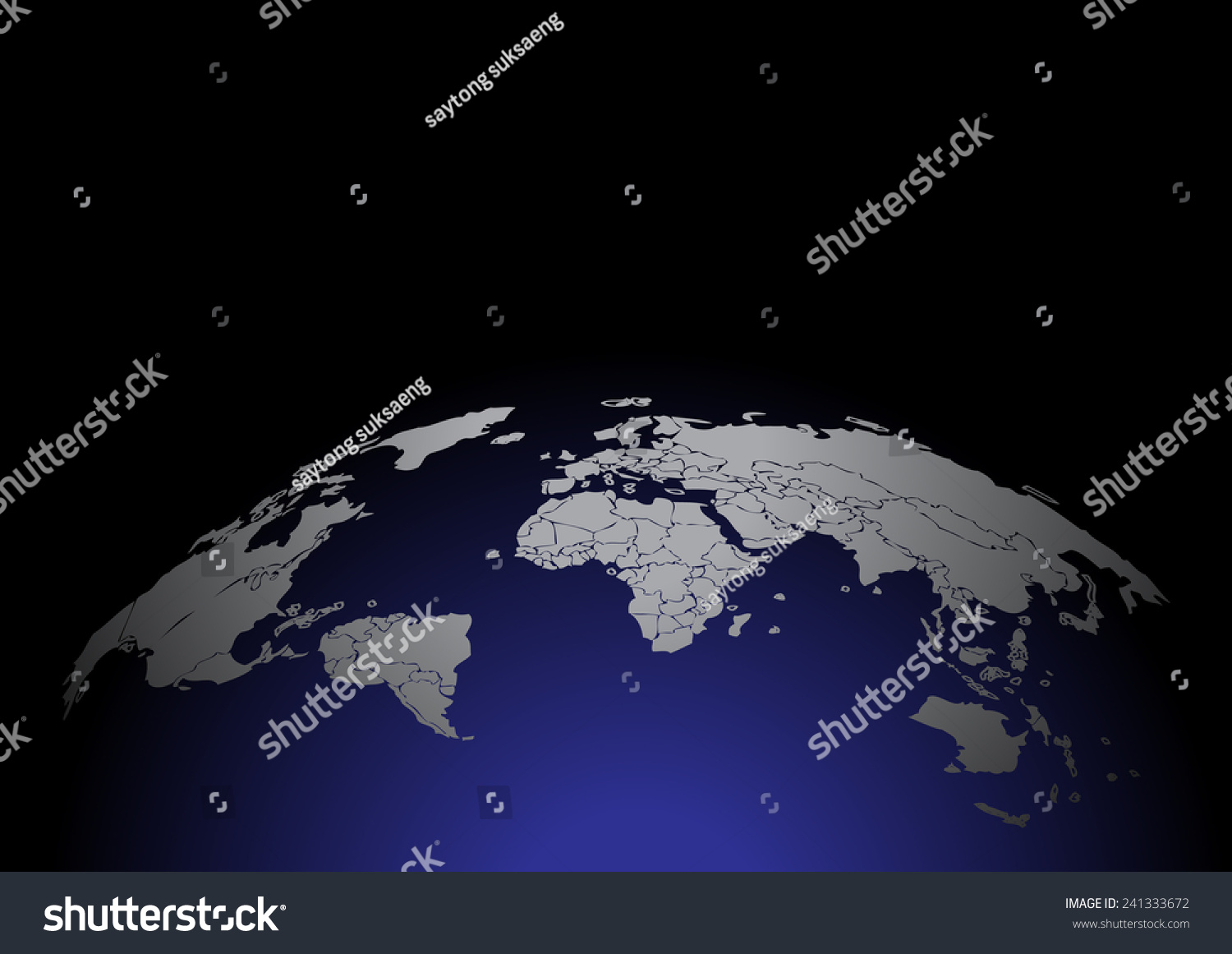 Vector Drawing World Map Background Graphicsall Stock Vector (Royalty ...