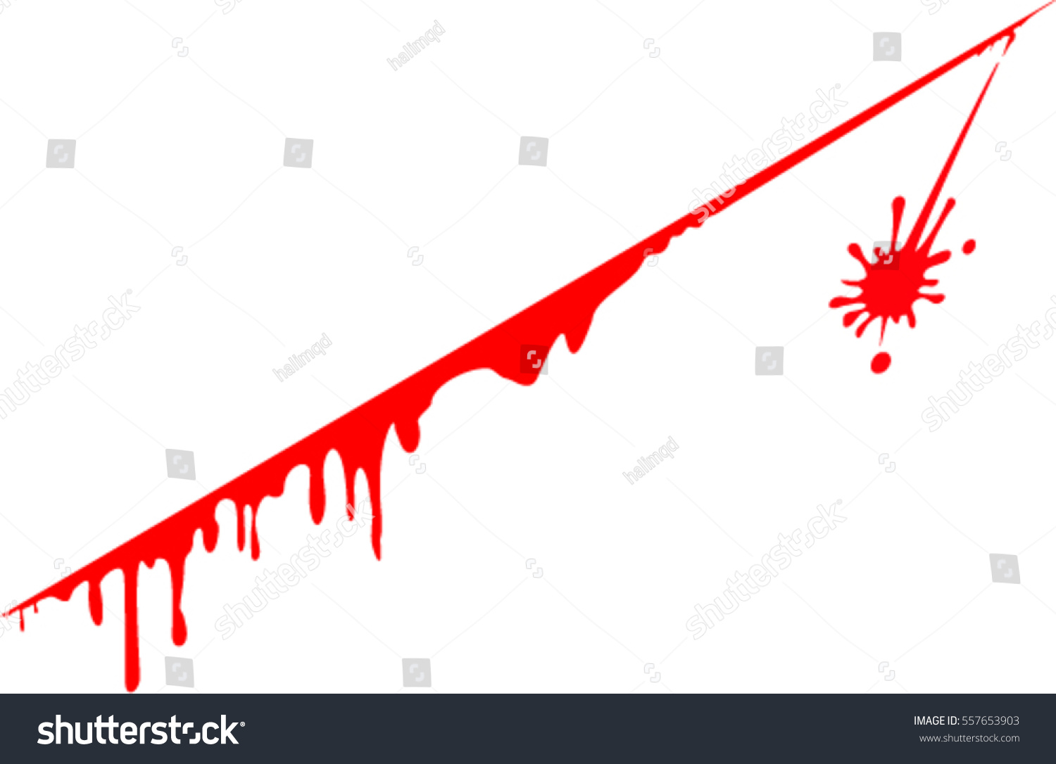 Vector Dripping Blood Vector Illustration Stock Vector 557653903 ...