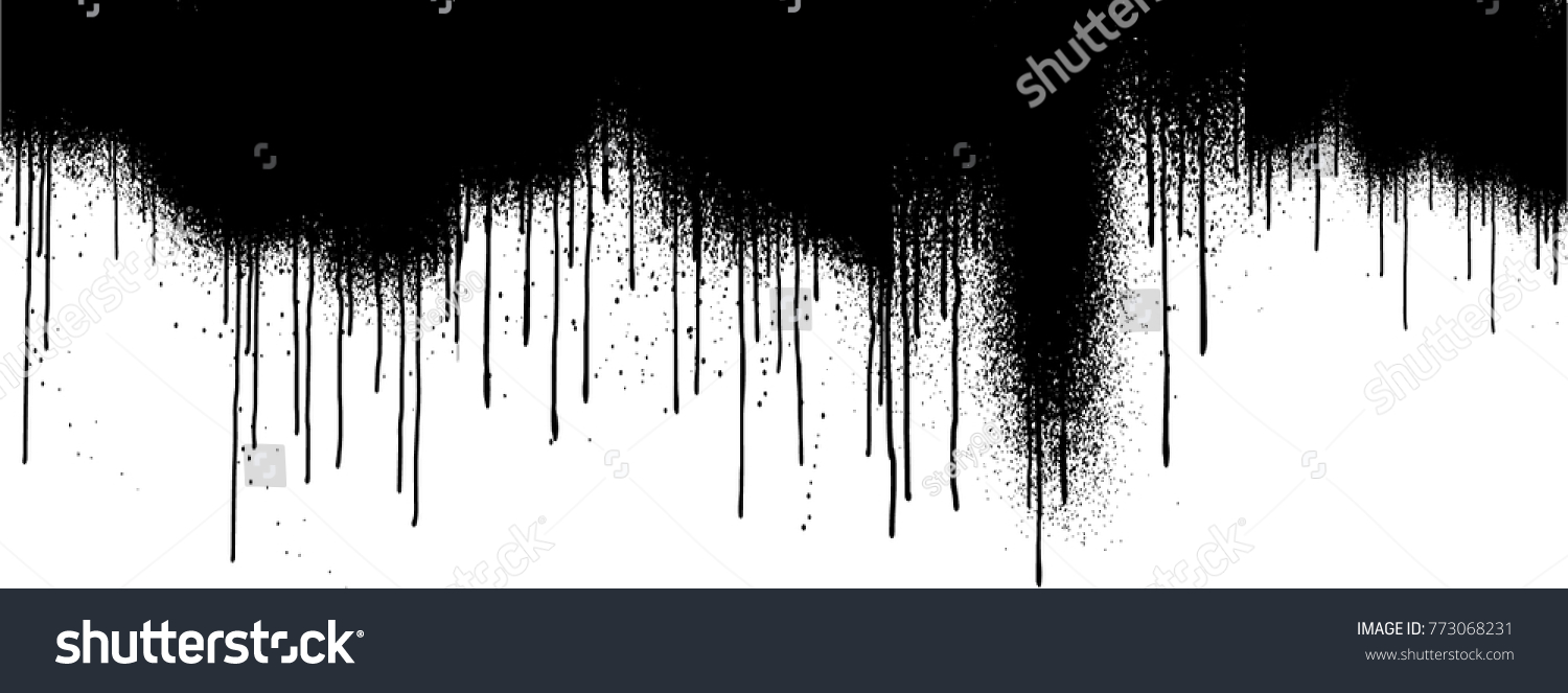 Vector Dripping Paintpaint Drips Background Stock Vector (Royalty Free ...