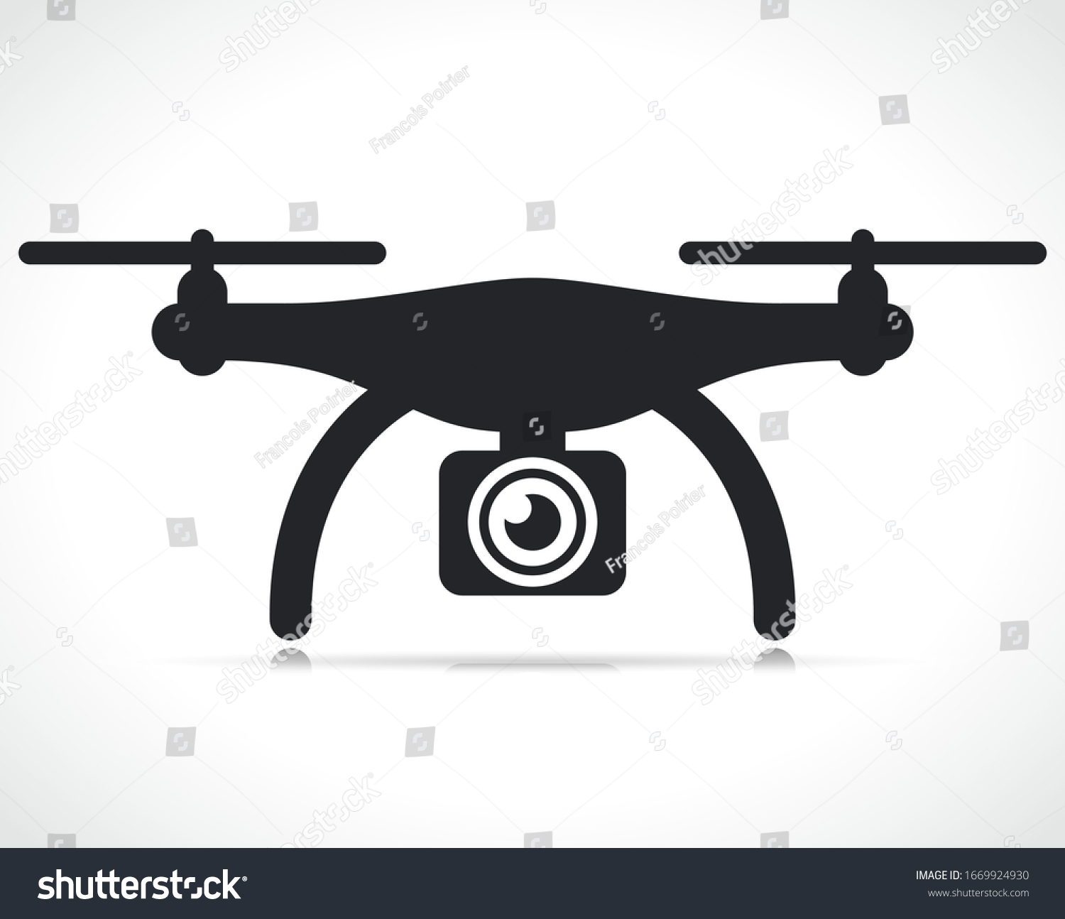 Vector Drone Icon Symbol Design Stock Vector (Royalty Free) 1669924930