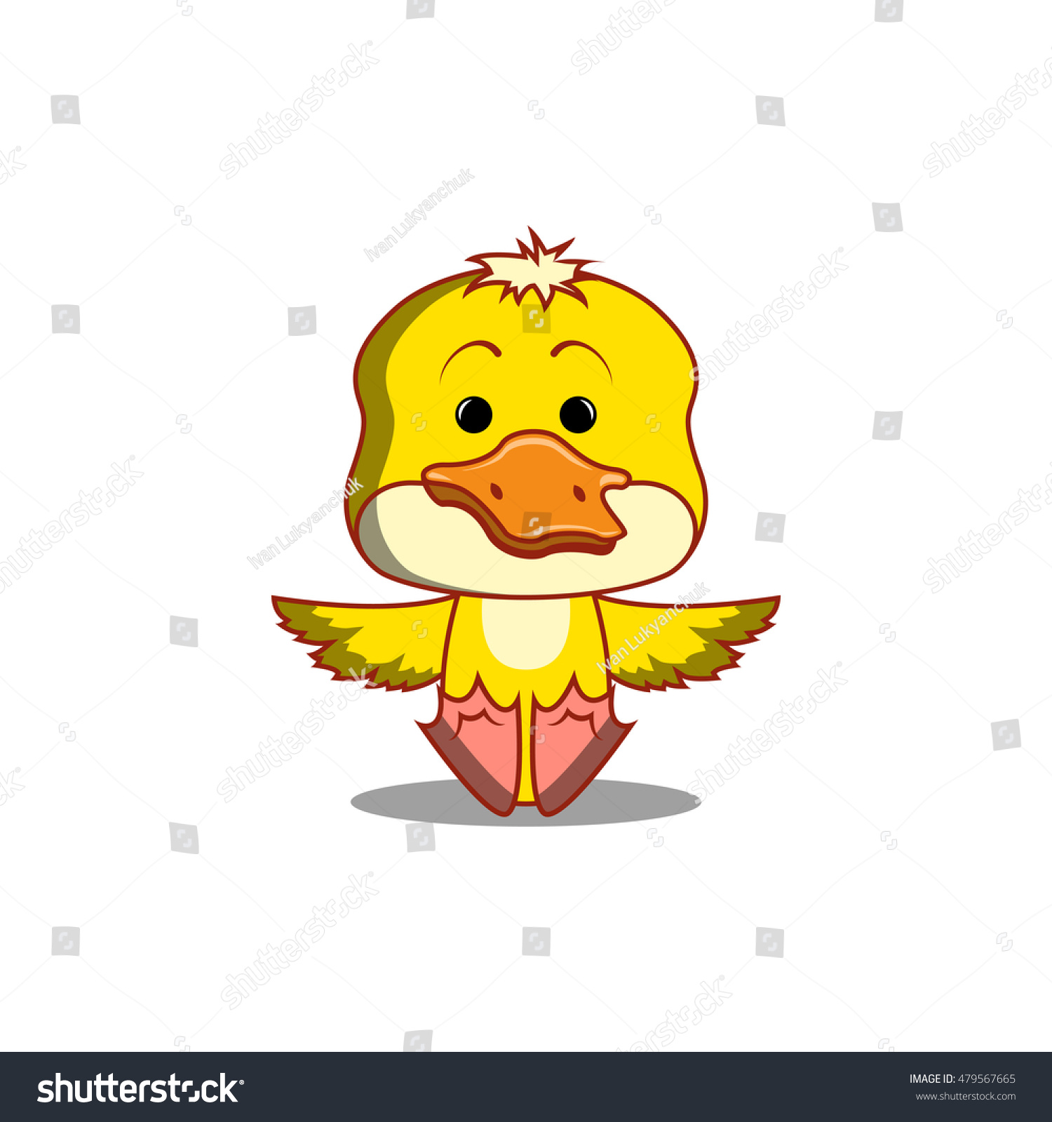 Vector Duck Cute Duck Cartoon Illustrations Stock Vector (Royalty Free ...