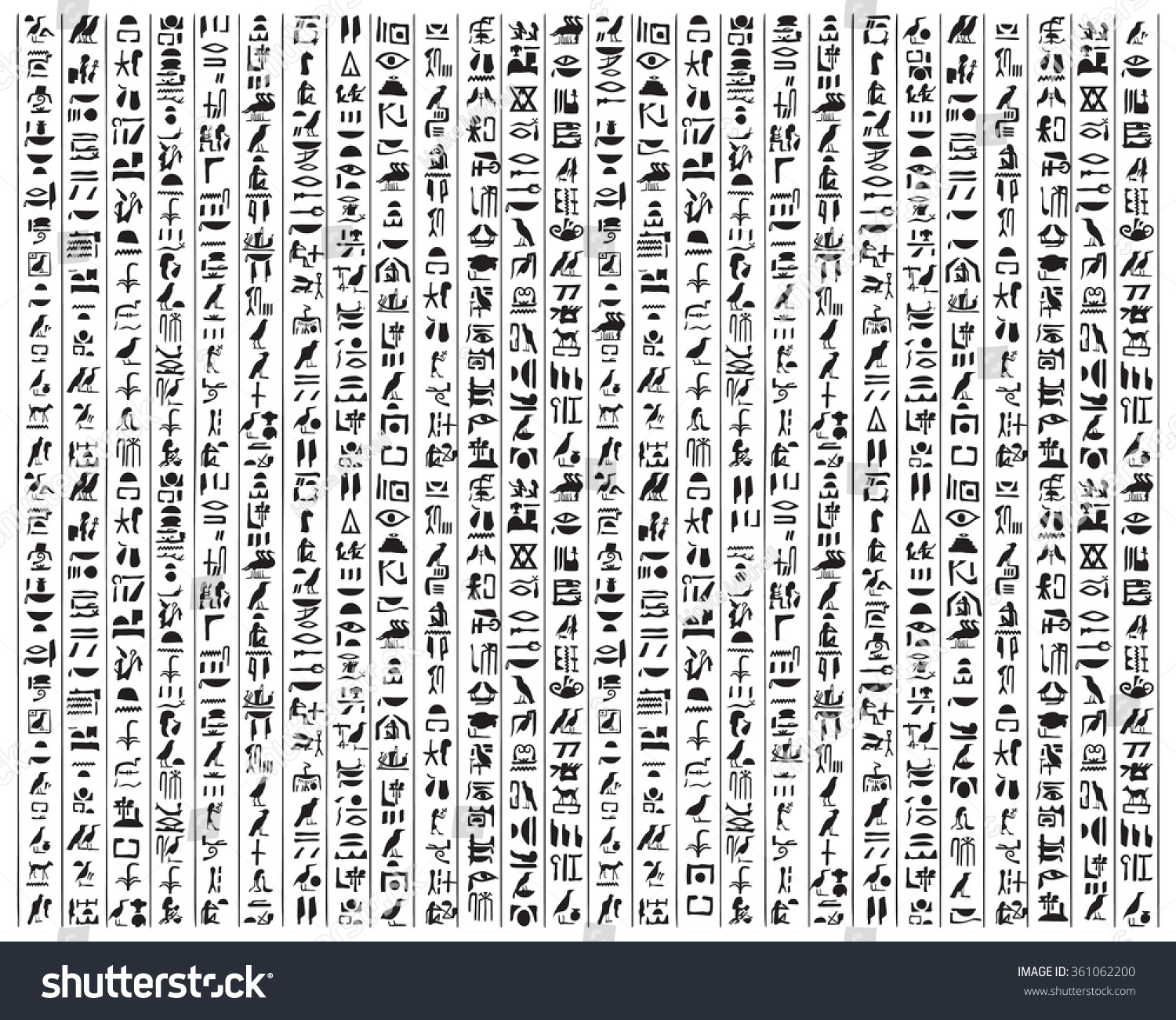 625 Egyptian hieroglyphic letters Stock Vectors, Images & Vector Art ...