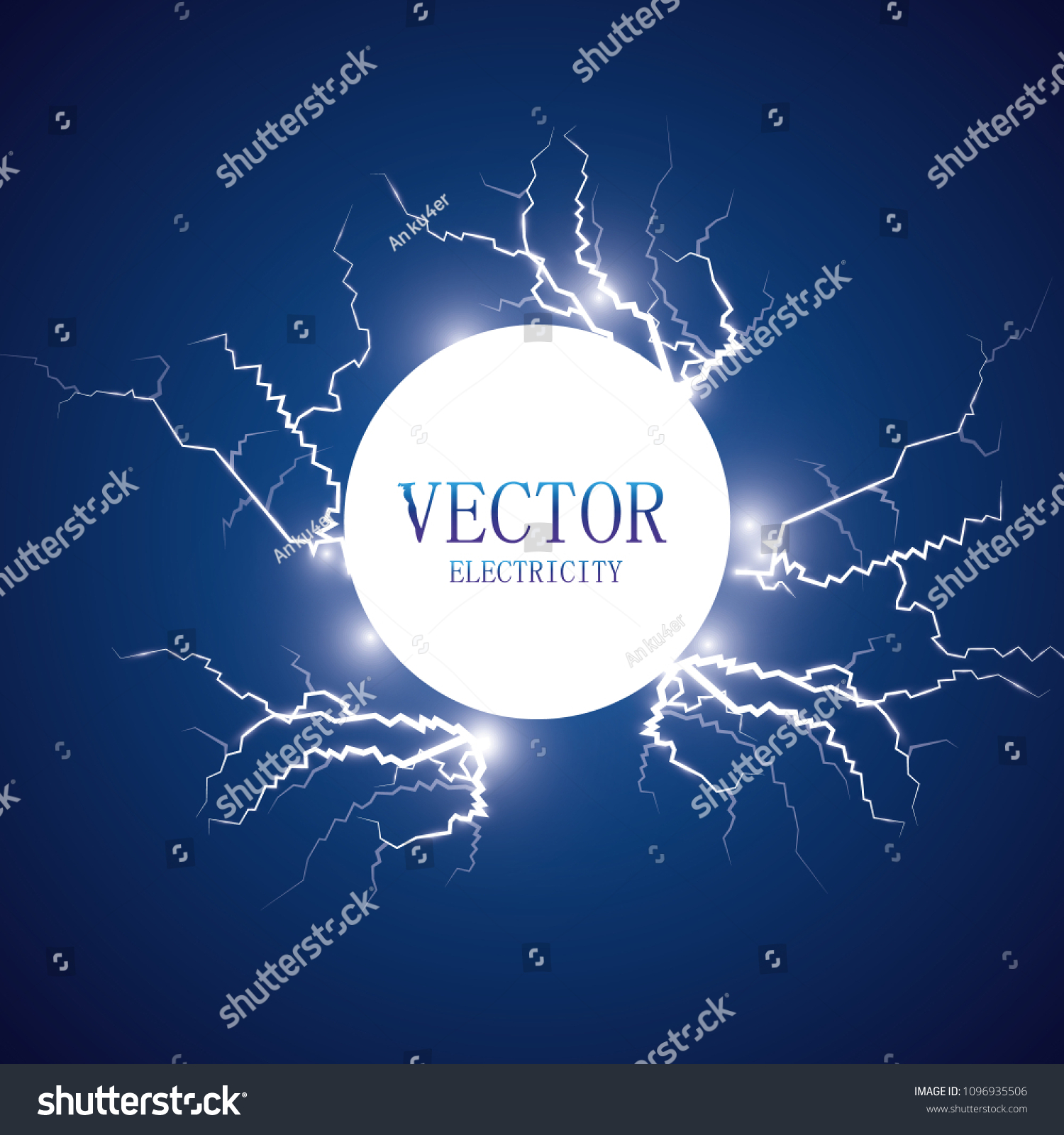 Vector Electricity Charge Illustrations On Transparent: vector de stock ...
