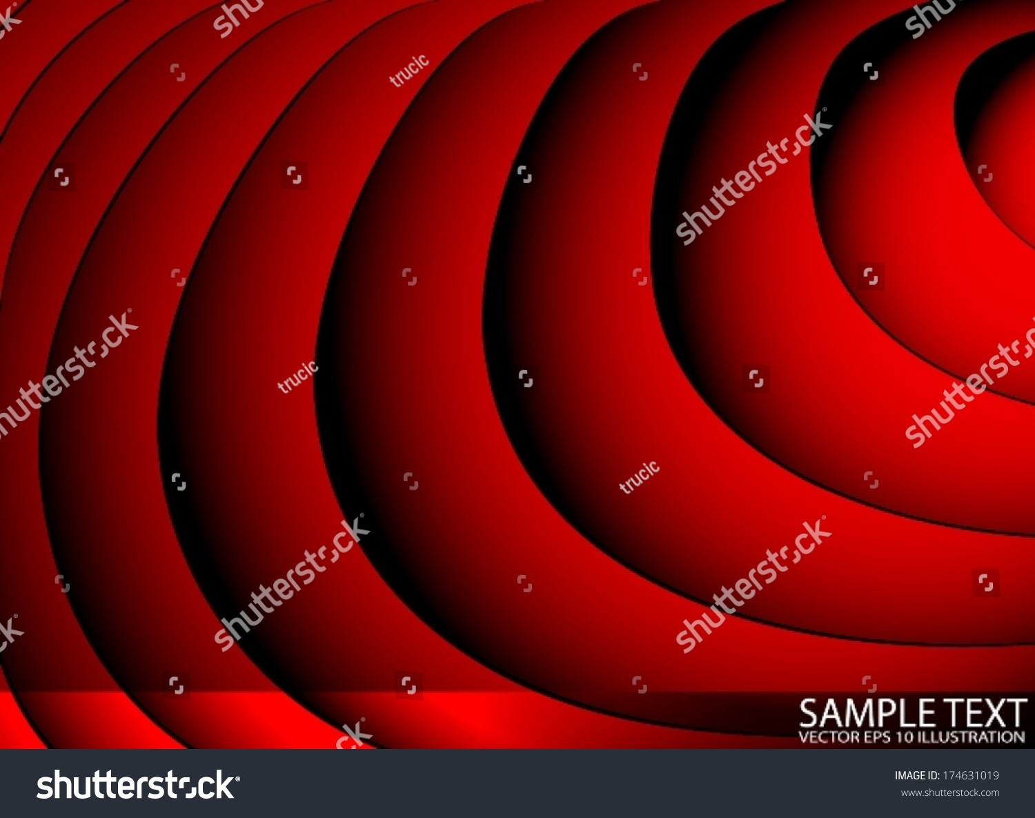 Vector Elegant Red Spreading Background Template Stock Vector (Royalty ...