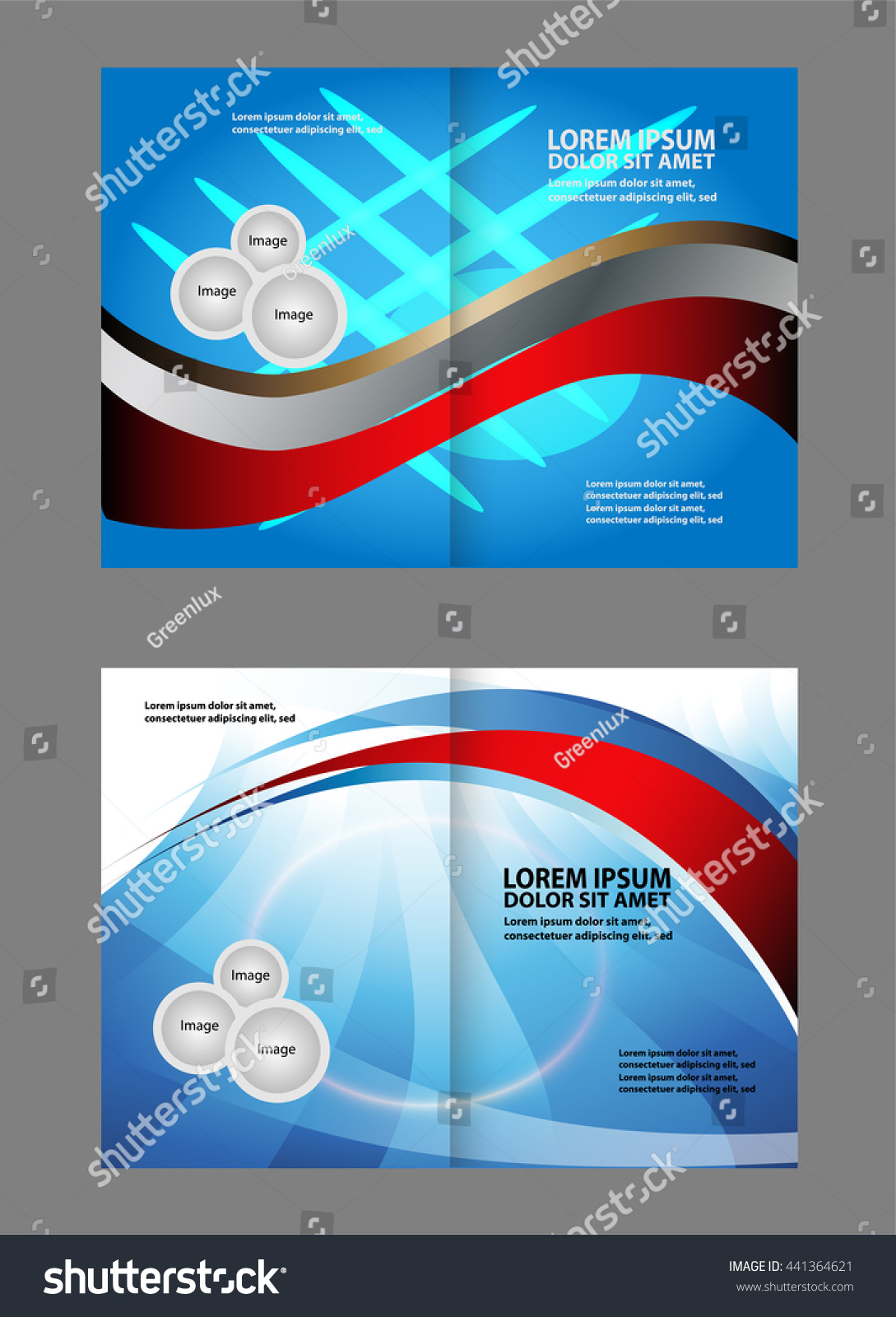 Vector Empty Brochure Template Design Black: เวกเตอร์สต็อก (ปลอดค่า ...
