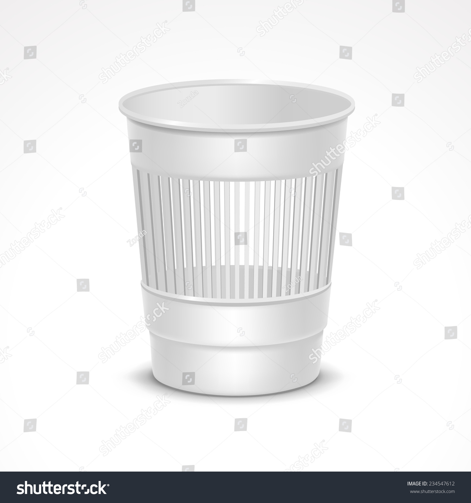 Vector Empty Recycle Bin Trash Garbage Stock Vector (Royalty Free ...