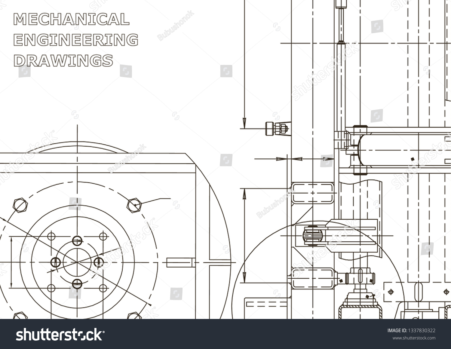 Vector Engineering Illustration Instrumentmaking Drawings Mechanical ...