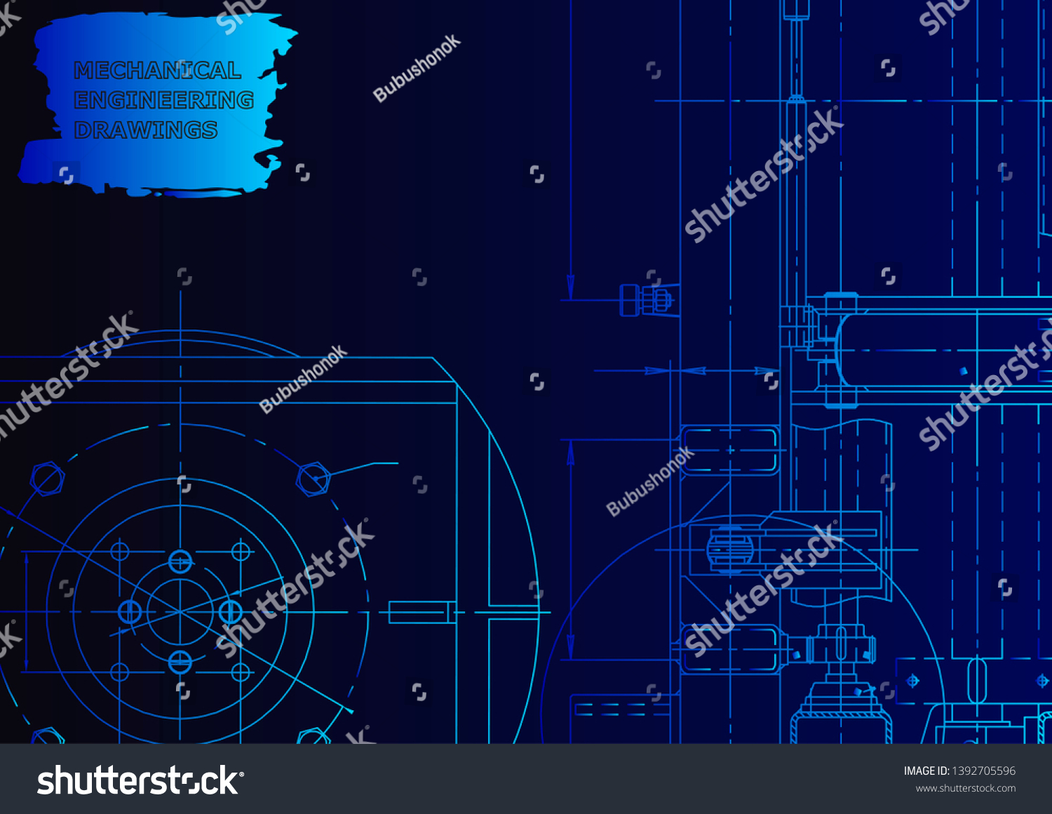 Vector Engineering Illustration Instrumentmaking Drawings Mechanical ...