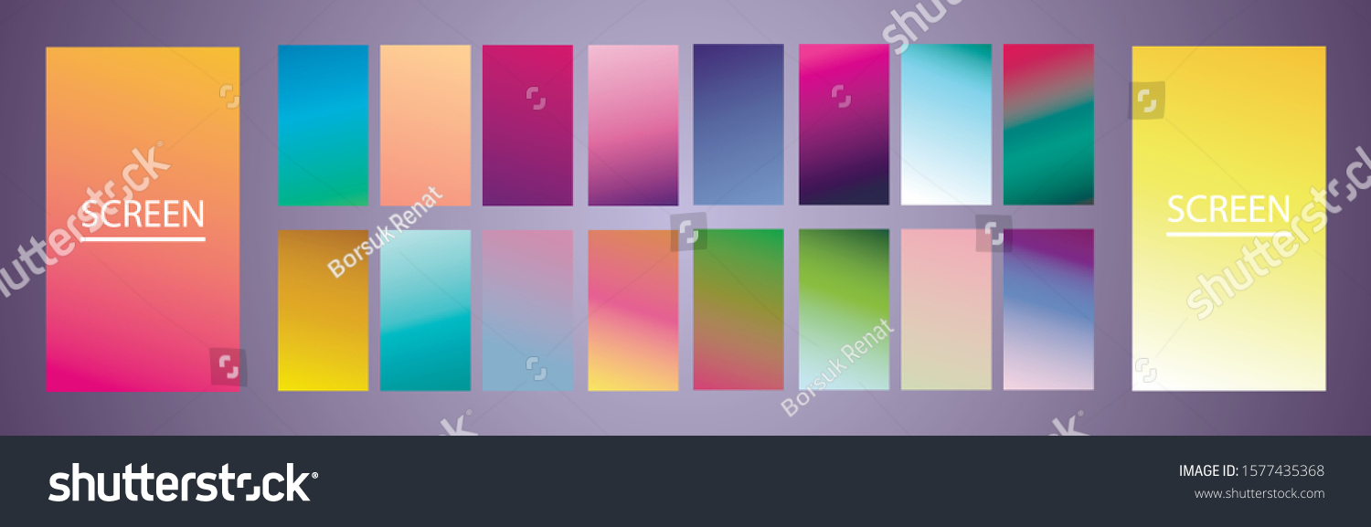 Vector Eps 10 Gradient Set Different Stock Vector (Royalty Free ...