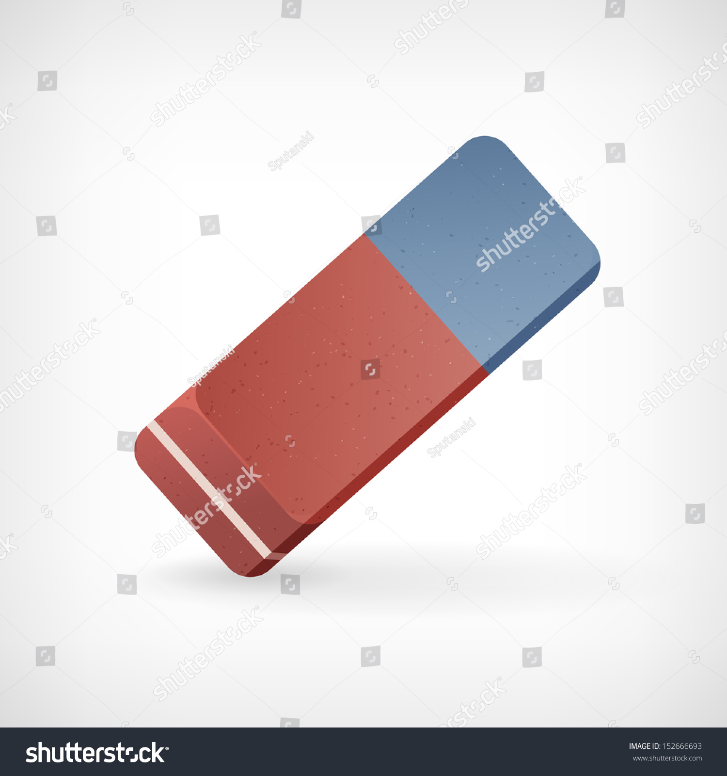 Vector Eraser Illustration Isolated From Background - 152666693 ...