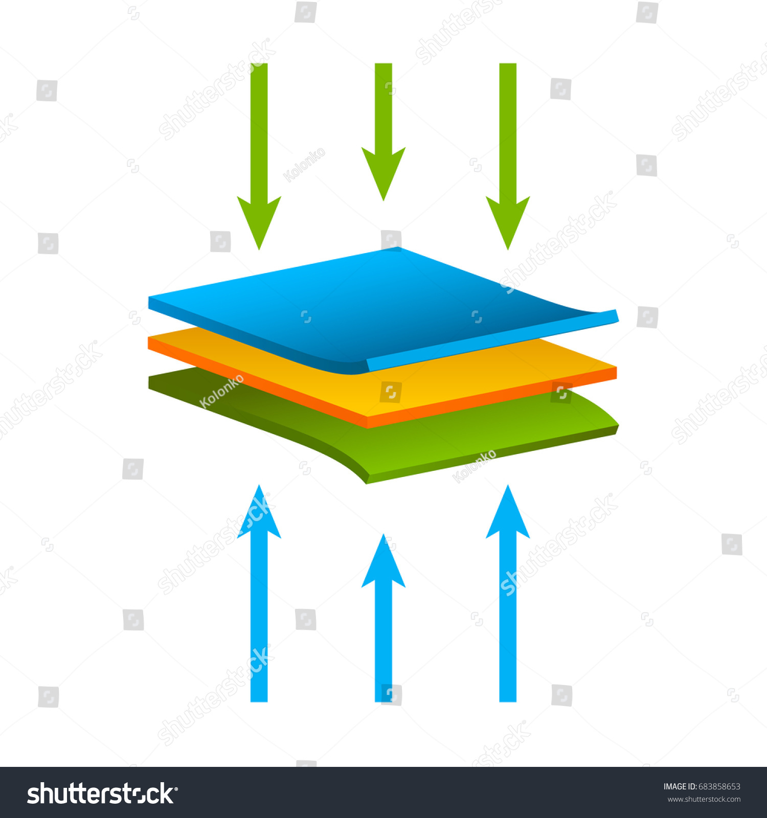 Vector Fabric Structure Material Isolated Airflow Stock Vector (Royalty ...
