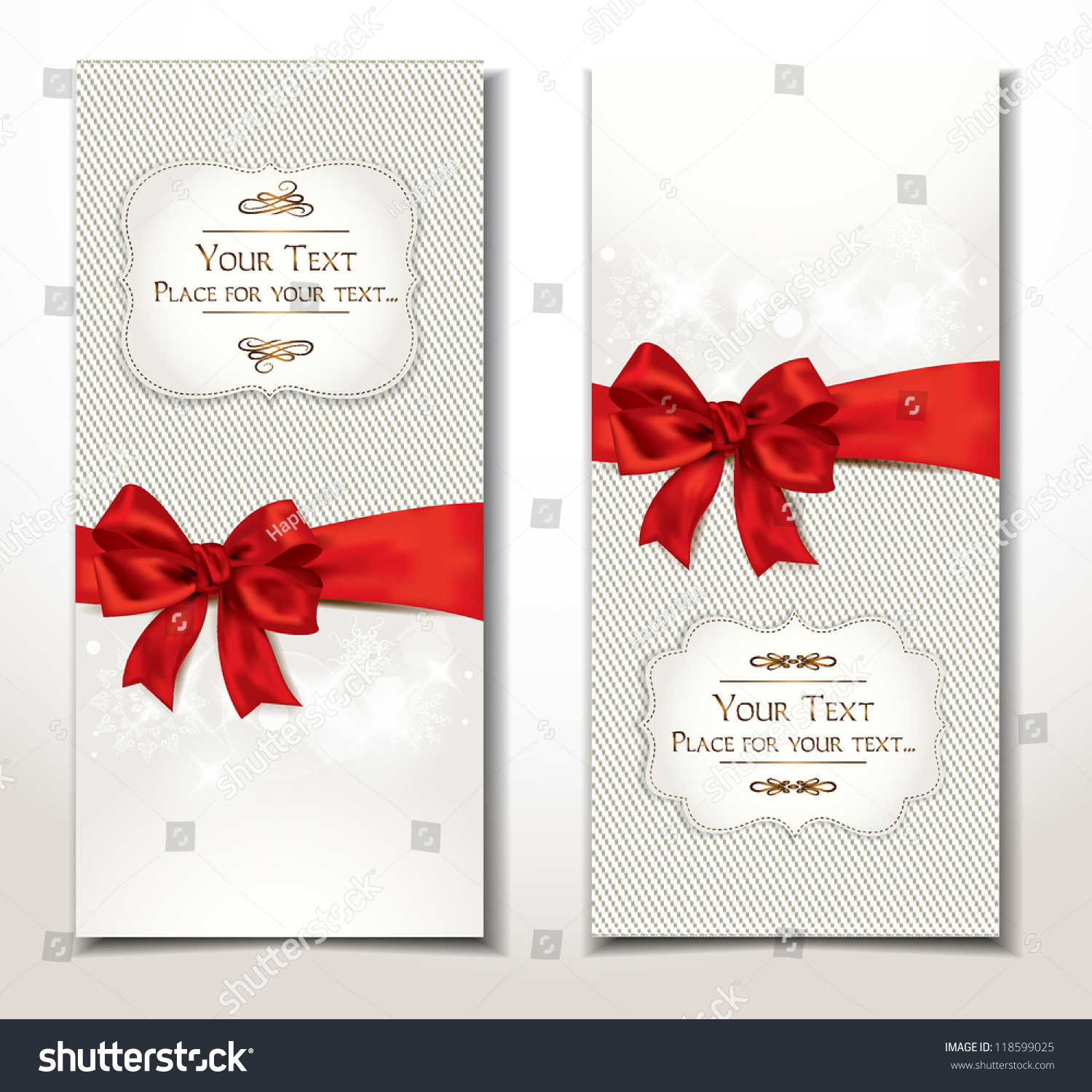 Vector Fabric Textile Banners Red Bow: เวกเตอร์สต็อก (ปลอดค่าลิขสิทธิ์ ...