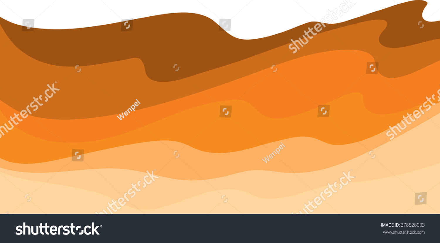 Vector Fantasy Background Orange Stock Vector (Royalty Free) 278528003 ...
