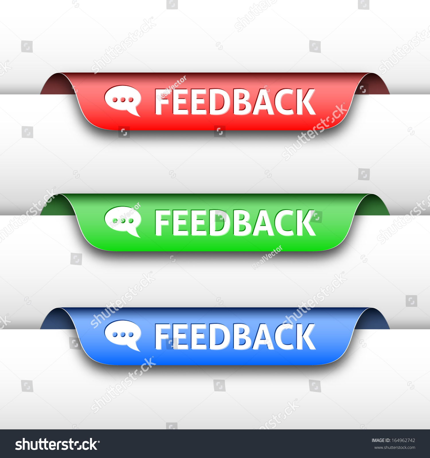 Vector Feedback Labels Tags Web Design Stock Vector (Royalty Free ...