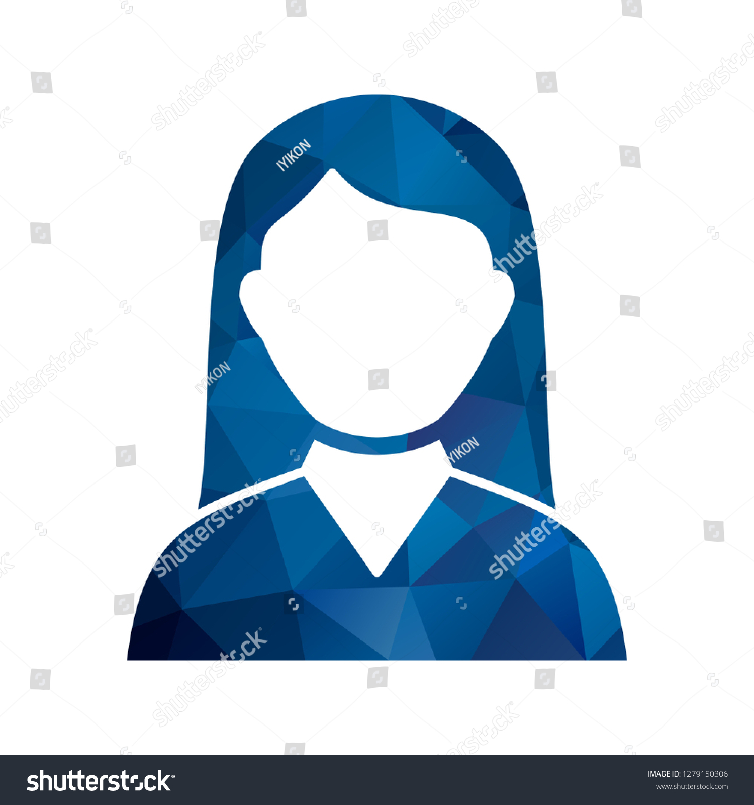Vector Female Student Icon Stock Vector (Royalty Free) 1279150306 ...